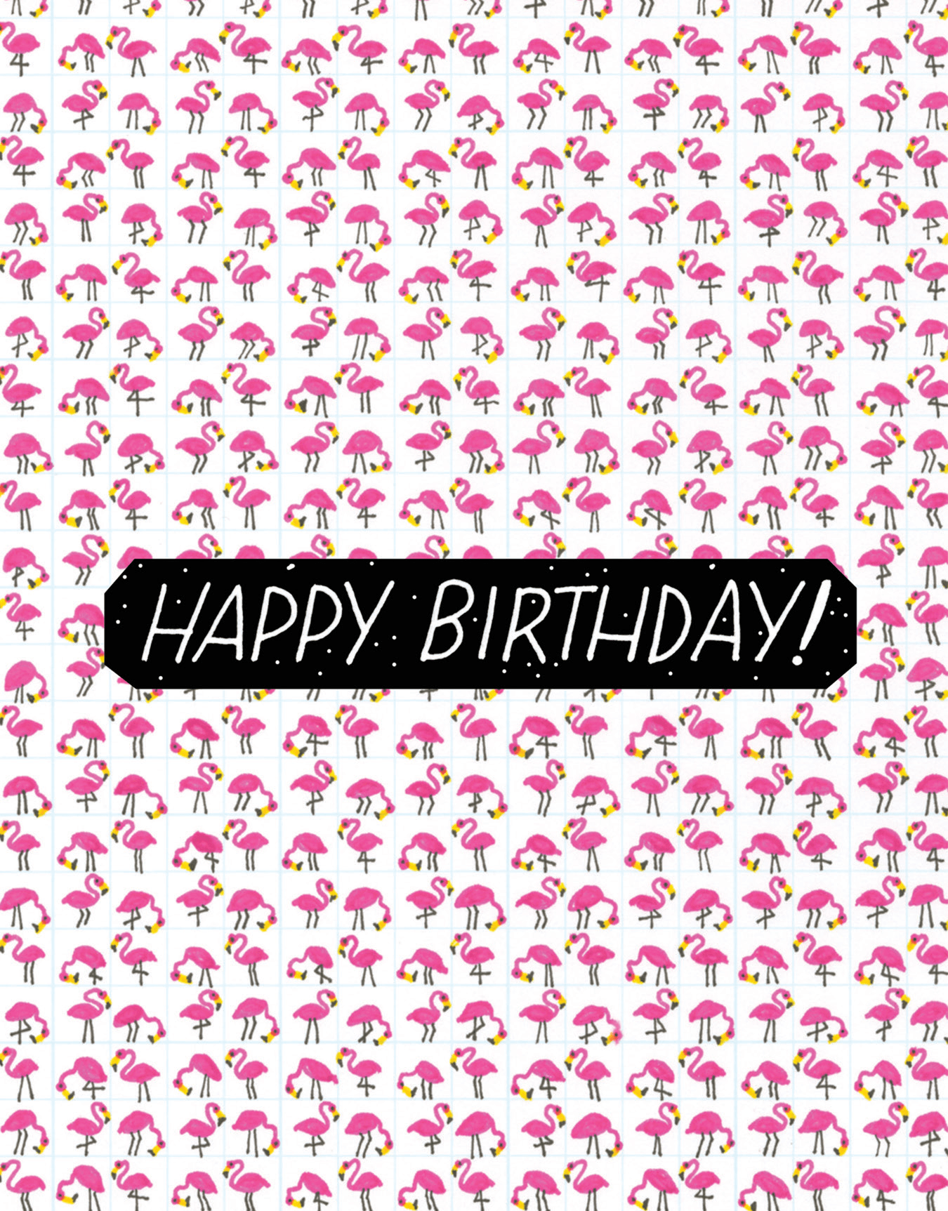 Flamingo Graph Paper by Mai Ly Degnan | Postable