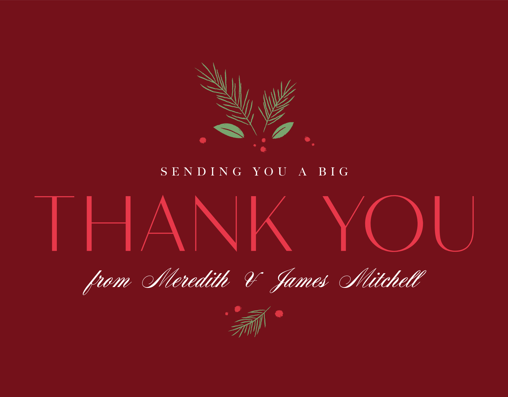 Holly Thanks by Melissa Egan | Postable