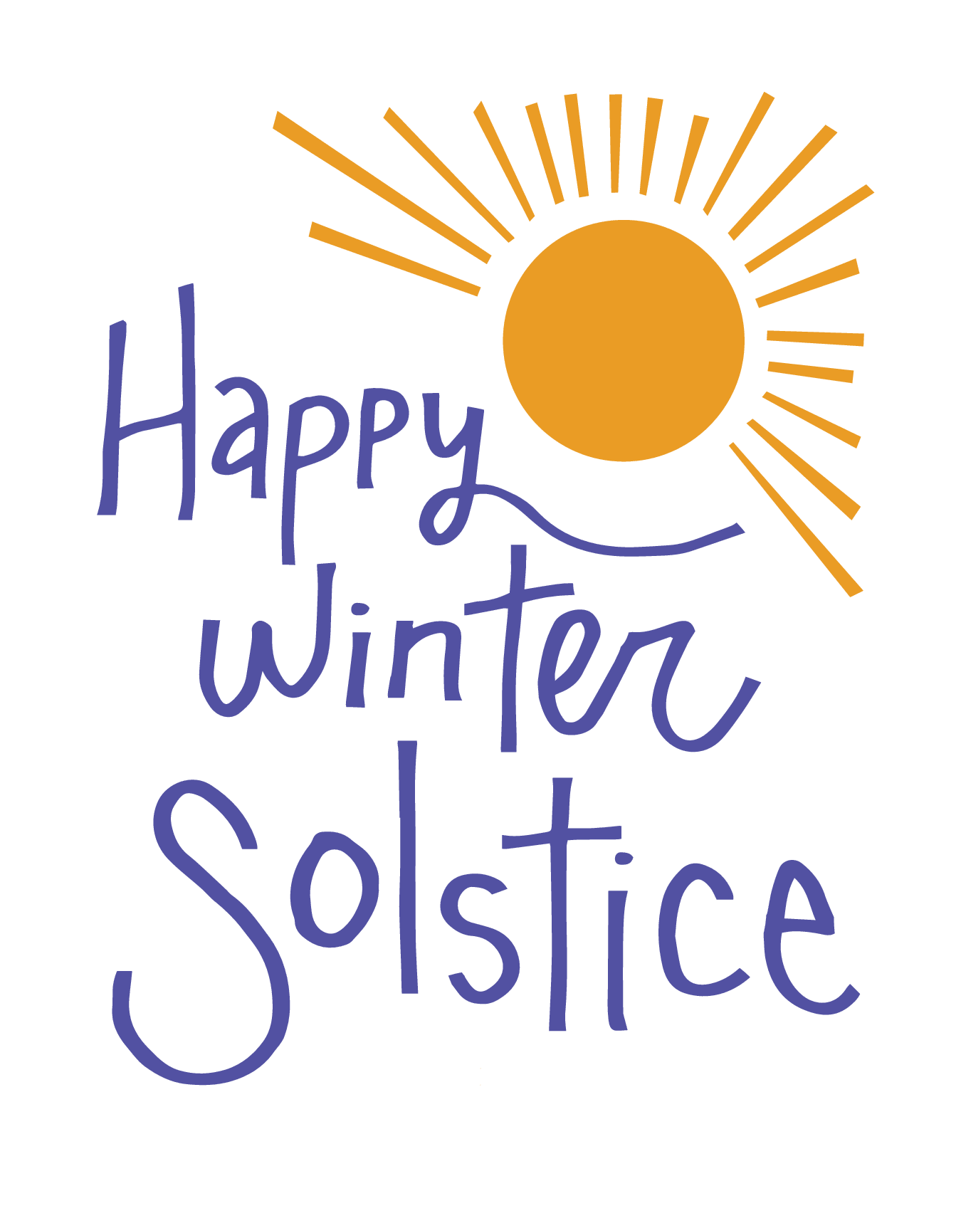 Happy Winter Solstice by Meshwork Press | Postable
