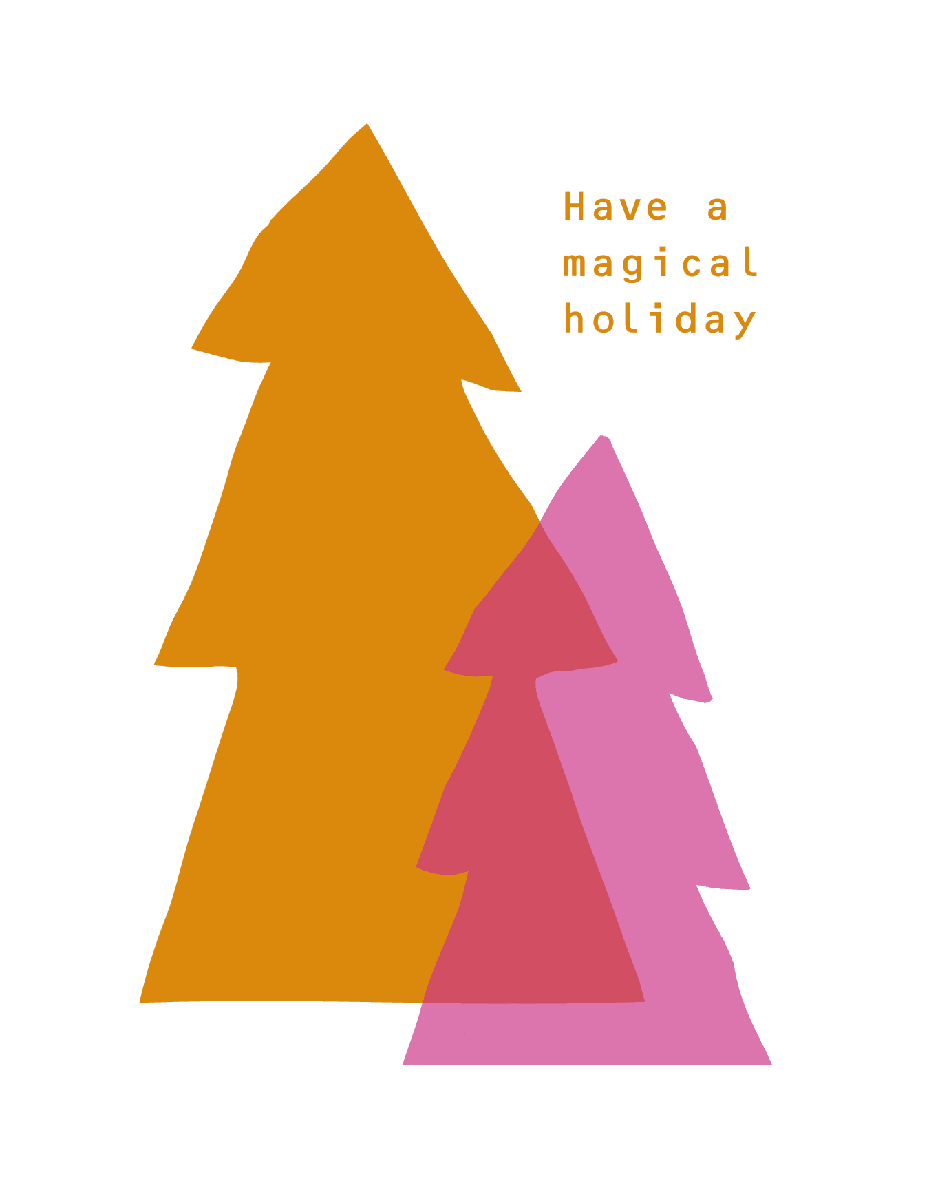 Have A Magical Holiday Folded Holiday Card | Postable | Postable
