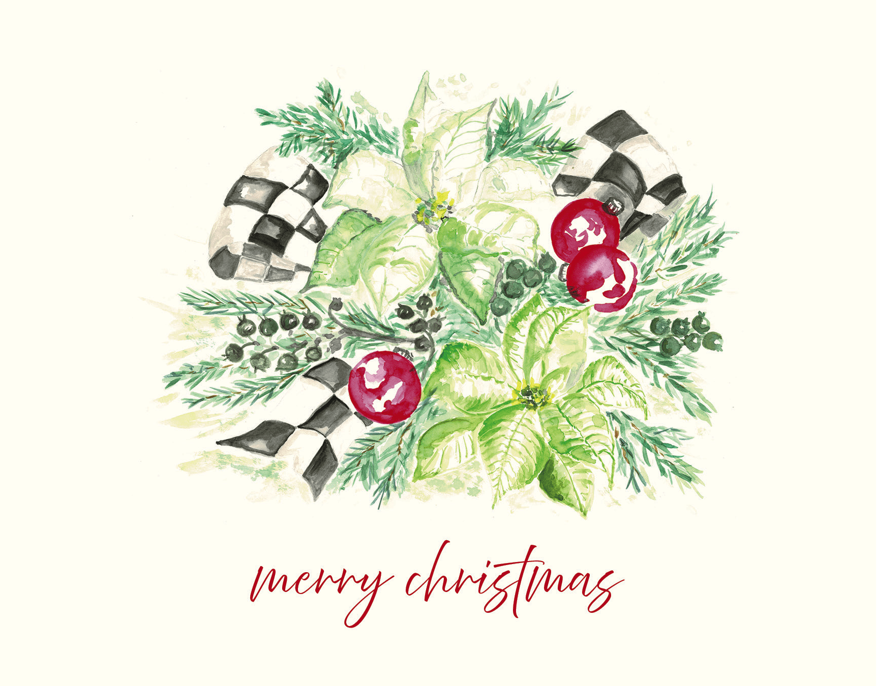 Centerpiece Folded Christmas Card | Postable | Postable