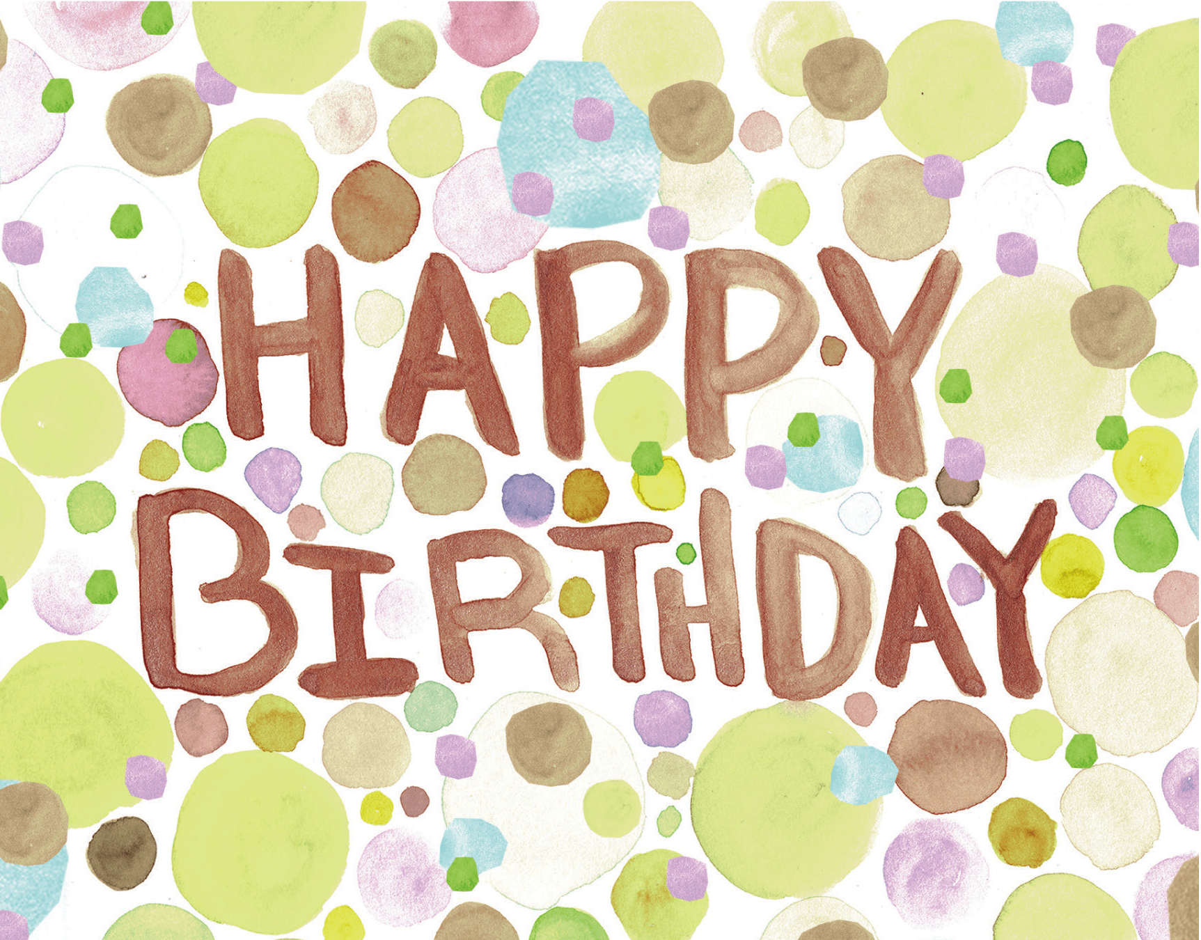 Happy Birthday Circles by Muni Design | Postable