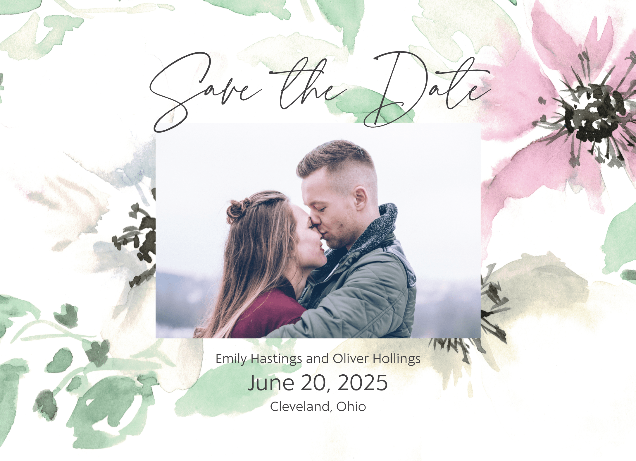 Save The Date Floral by Muni Design | Postable