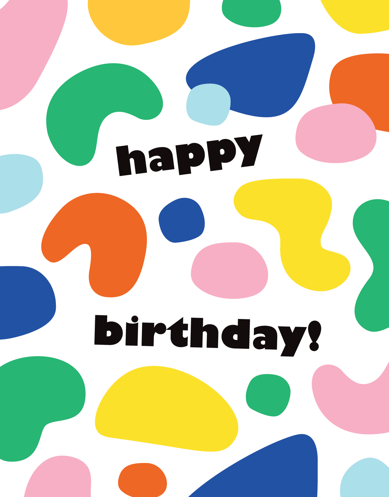 Birthday Shapes No. 1 by My Darlin' | Postable