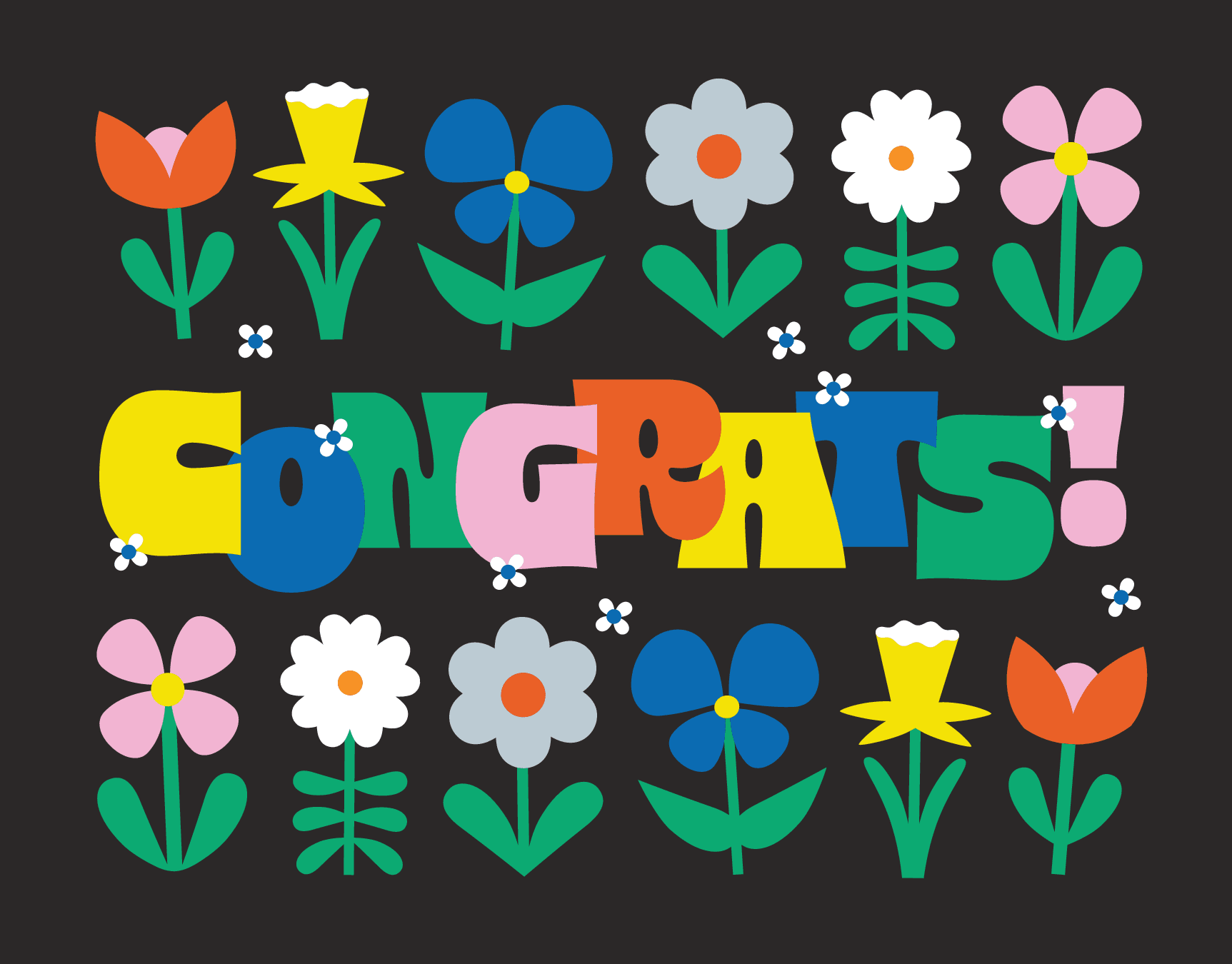 Congrats Blooms by My Darlin' | Postable