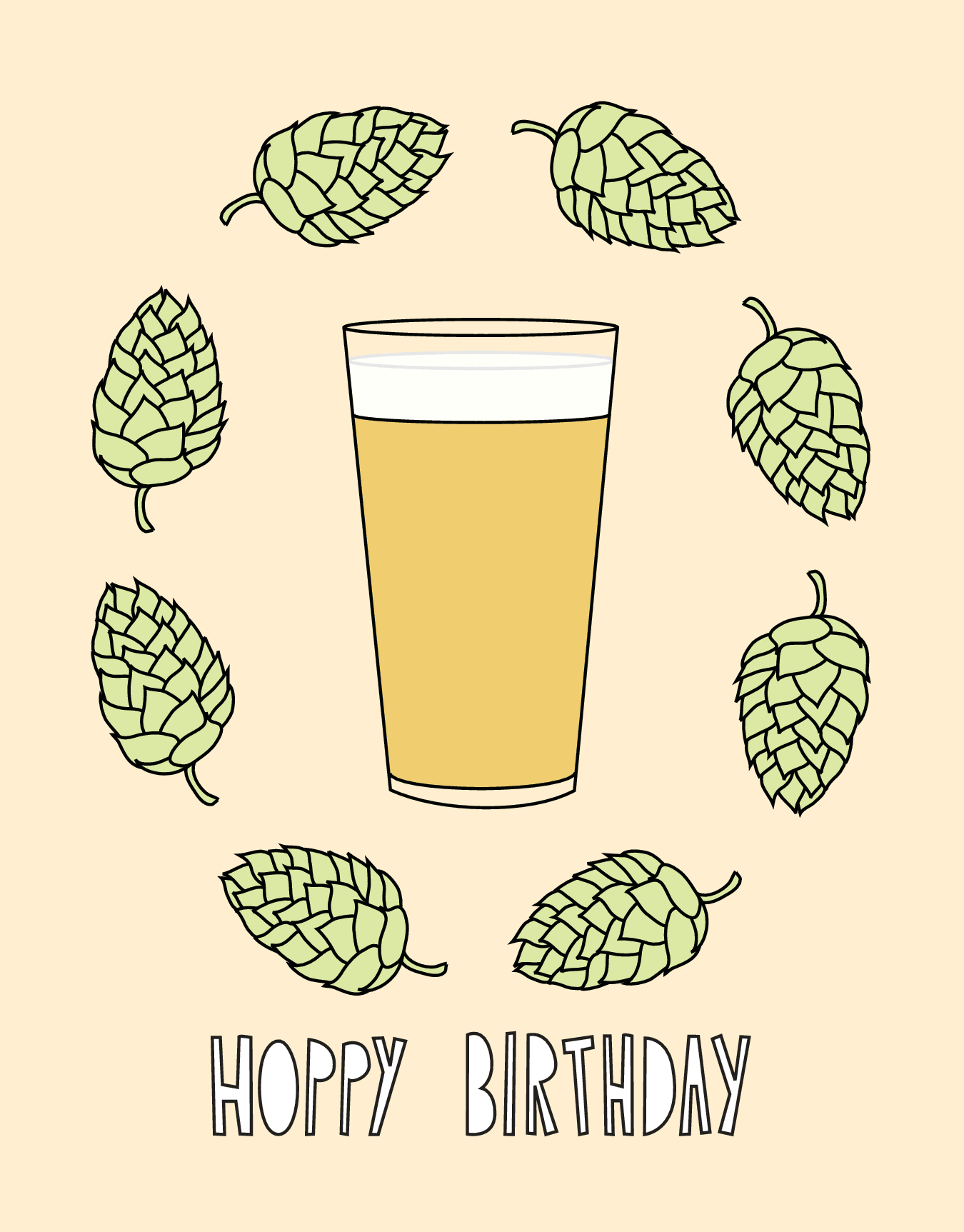 Hoppy Birthday by Near Modern Disaster | Postable
