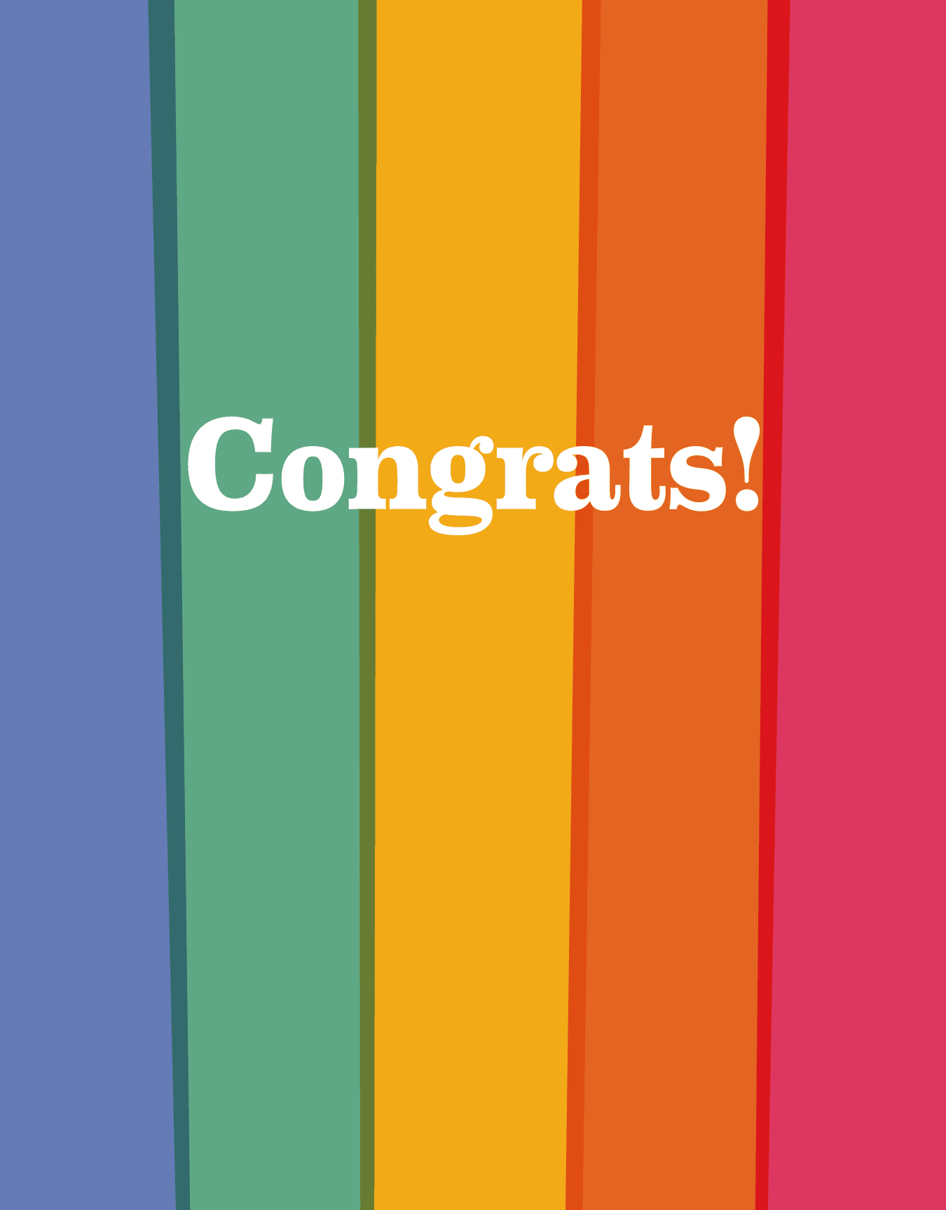 Bright Congrats by Night Owl Paper Goods | Postable