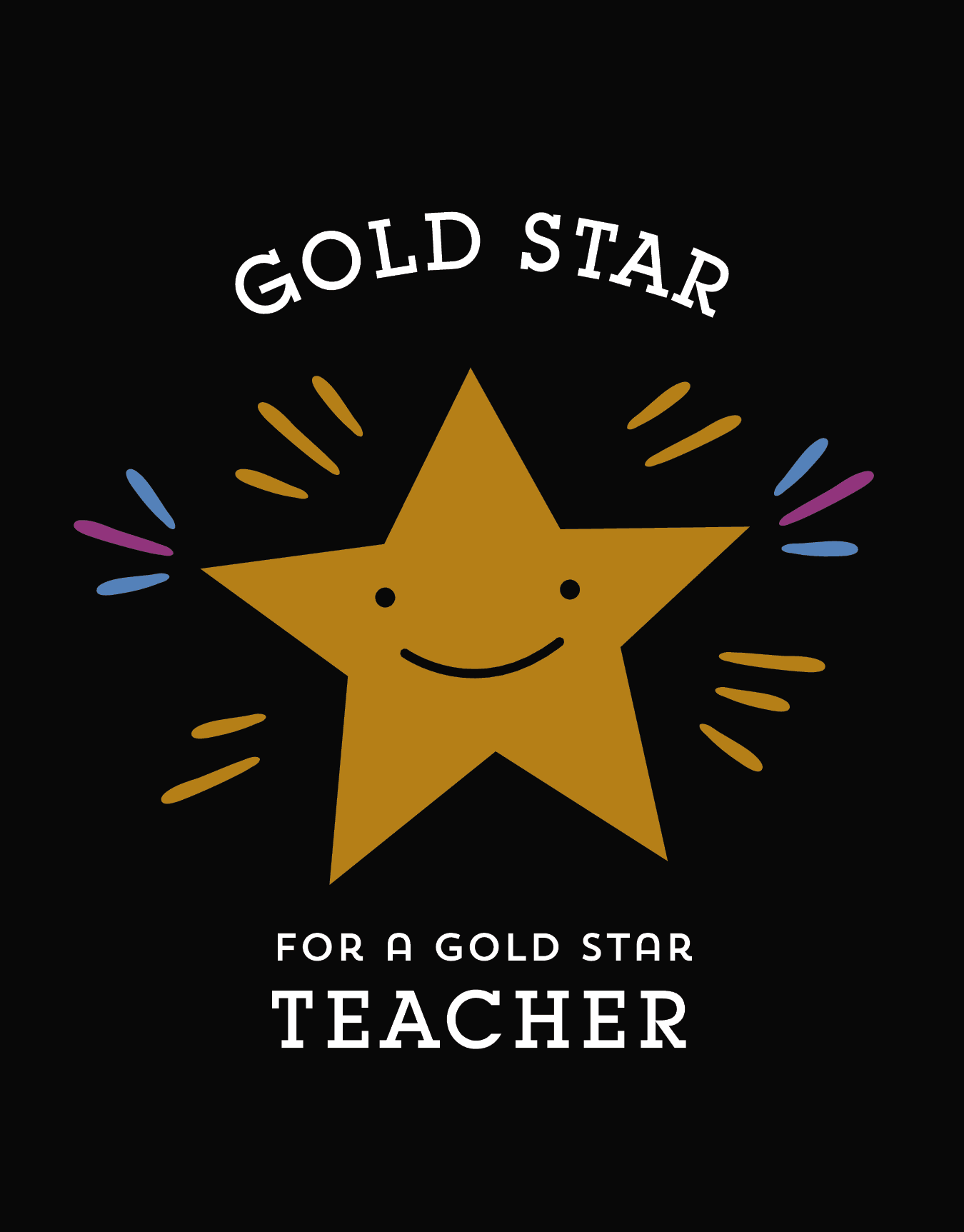 Gold Star Teacher by Night Owl Paper Goods | Postable