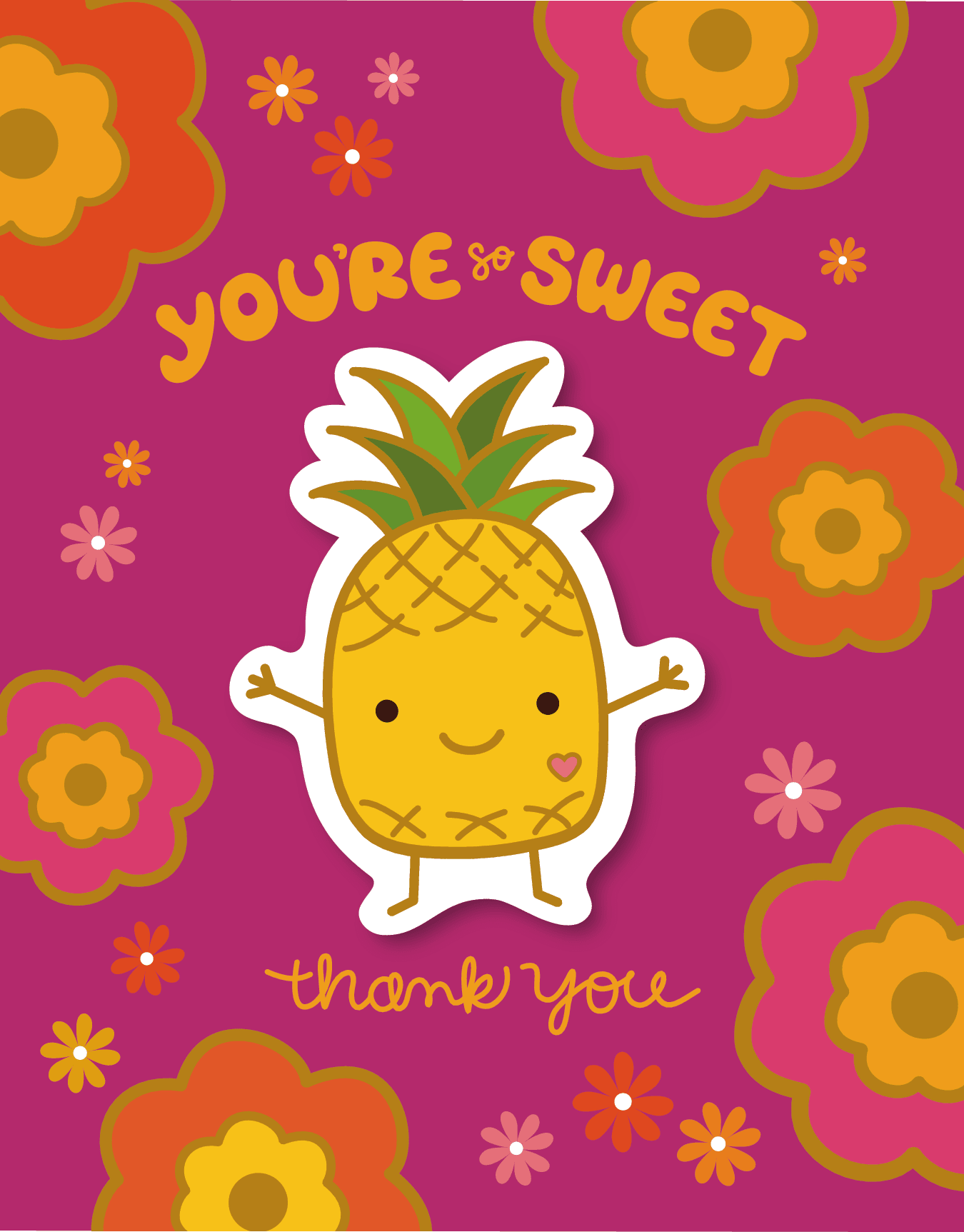 Sweet Pineapple by Night Owl Paper Goods | Postable