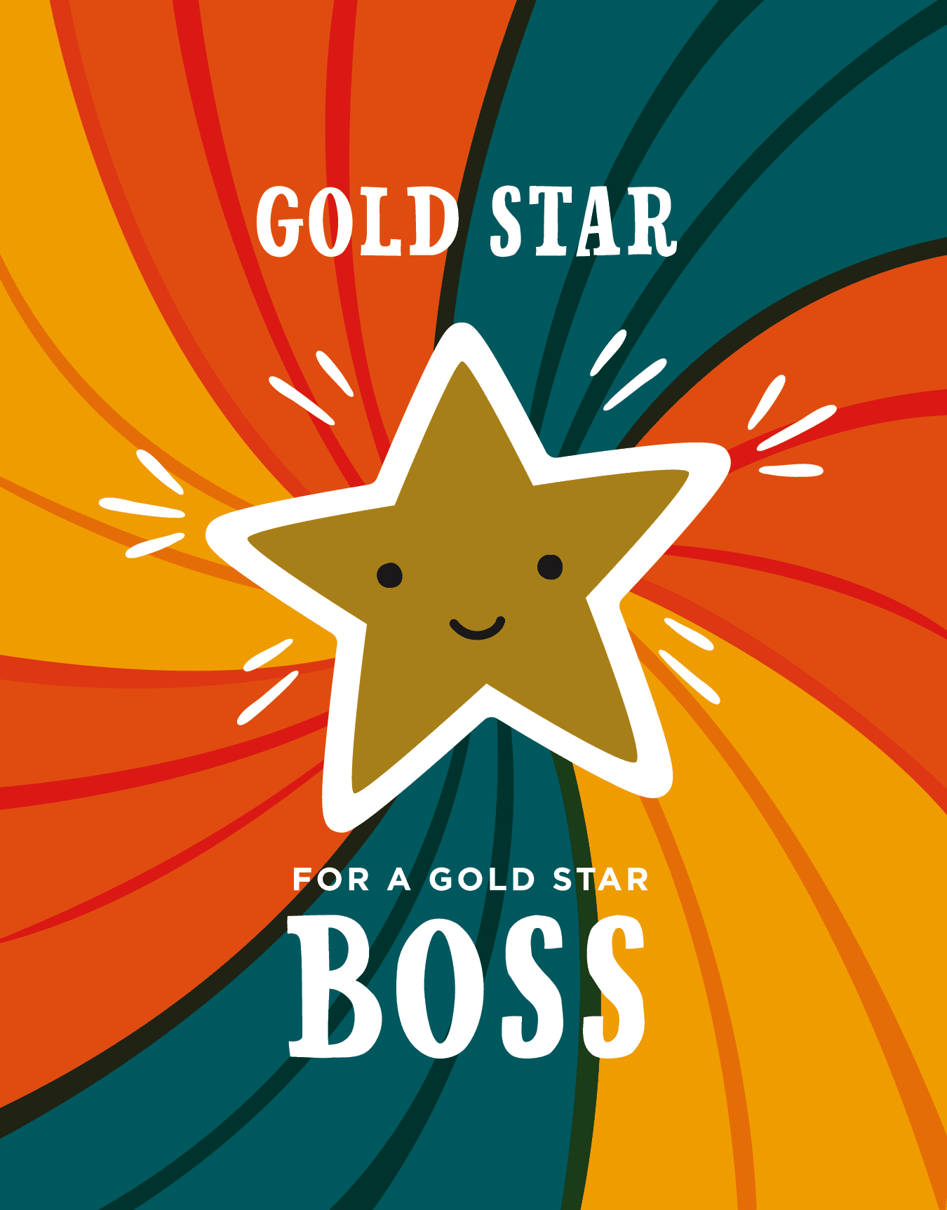 Gold Star Boss by Night Owl Paper Goods | Postable