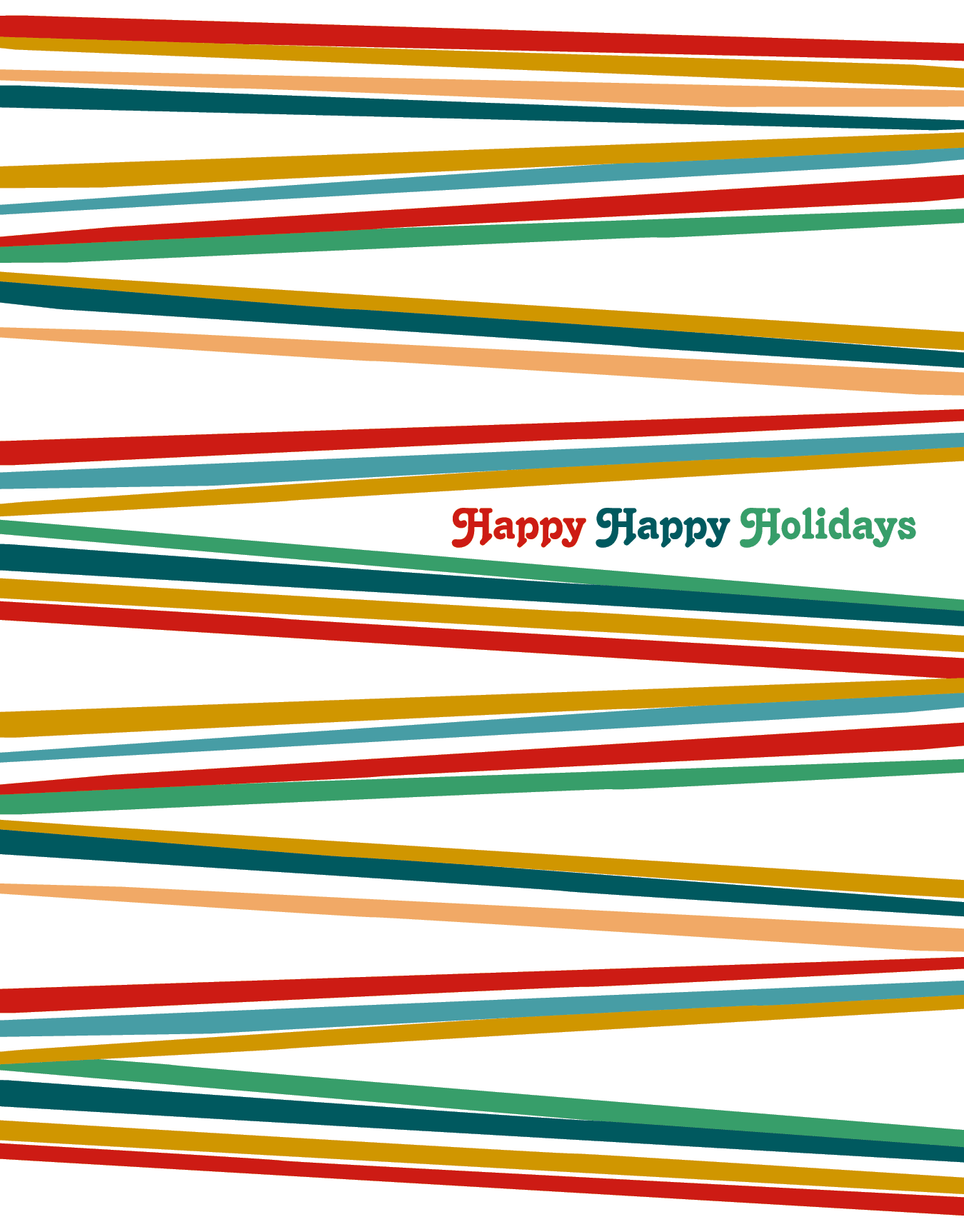 Happy Stripes by Night Owl Paper Goods | Postable