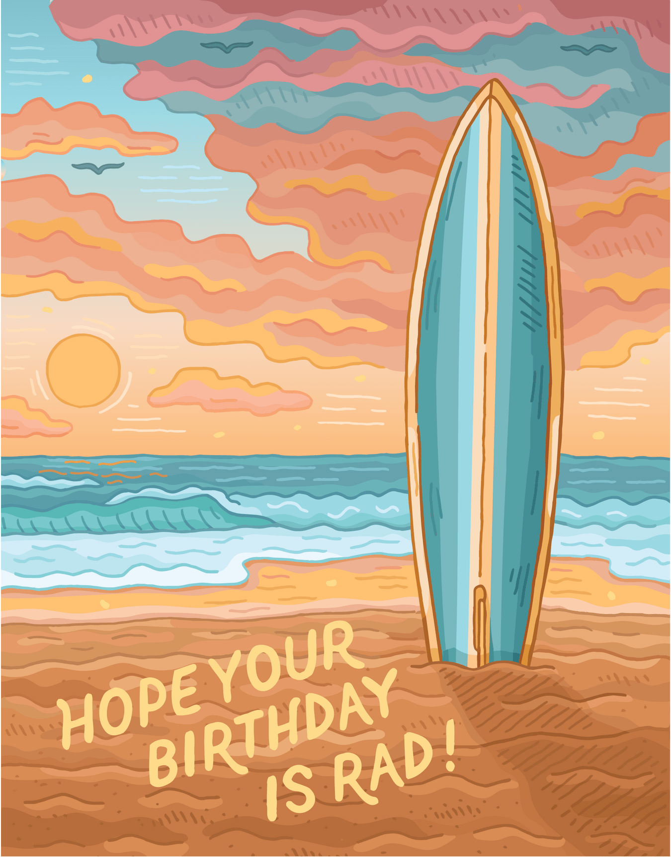 Rad Surf Birthday by Noteworthy Paper & Press | Postable