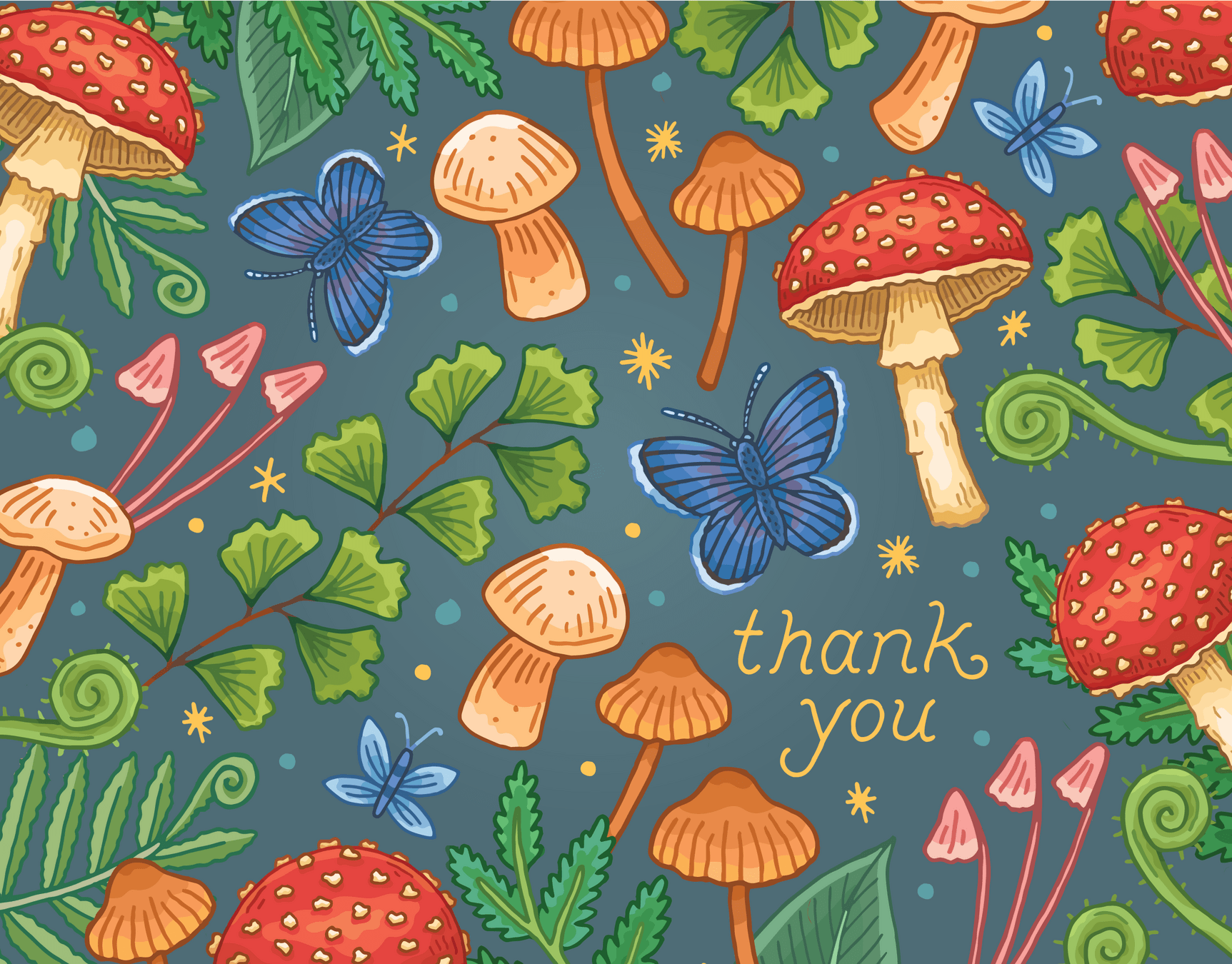 Thank You Mushrooms by Noteworthy Paper & Press | Postable