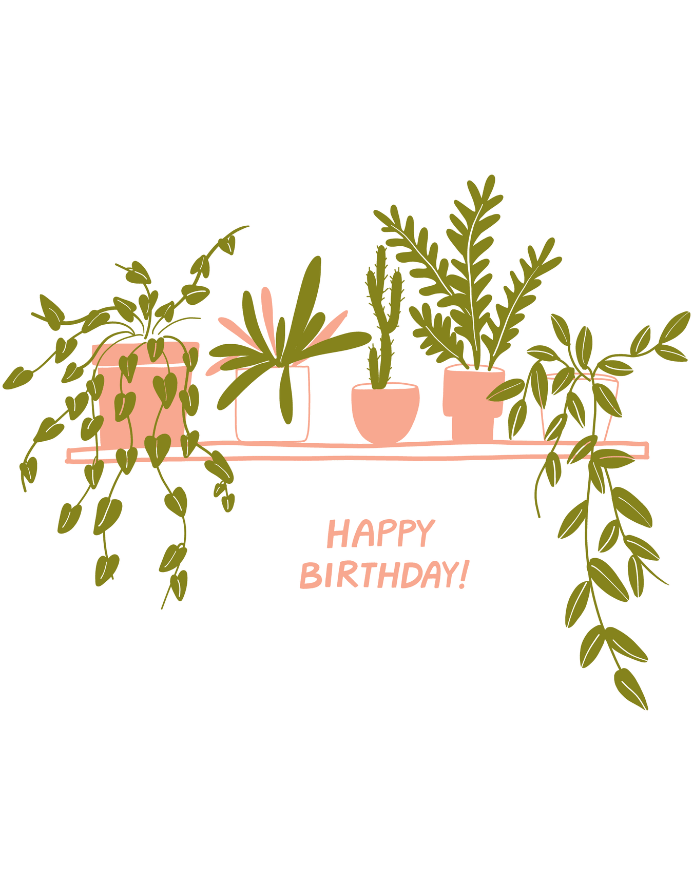 Birthday Plant Wall by Odd Daughter | Postable
