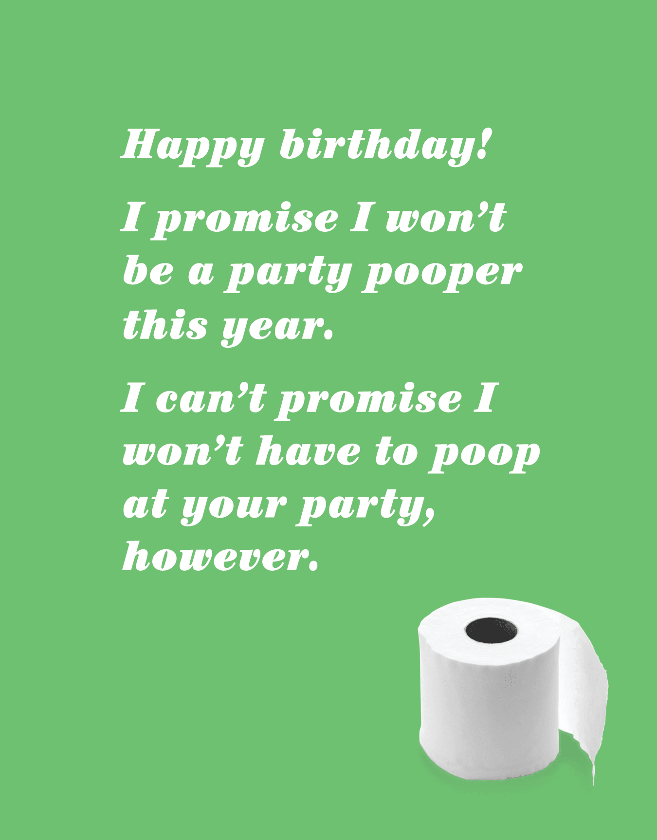 Party Pooper Birthday by Old Tom Foolery | Postable