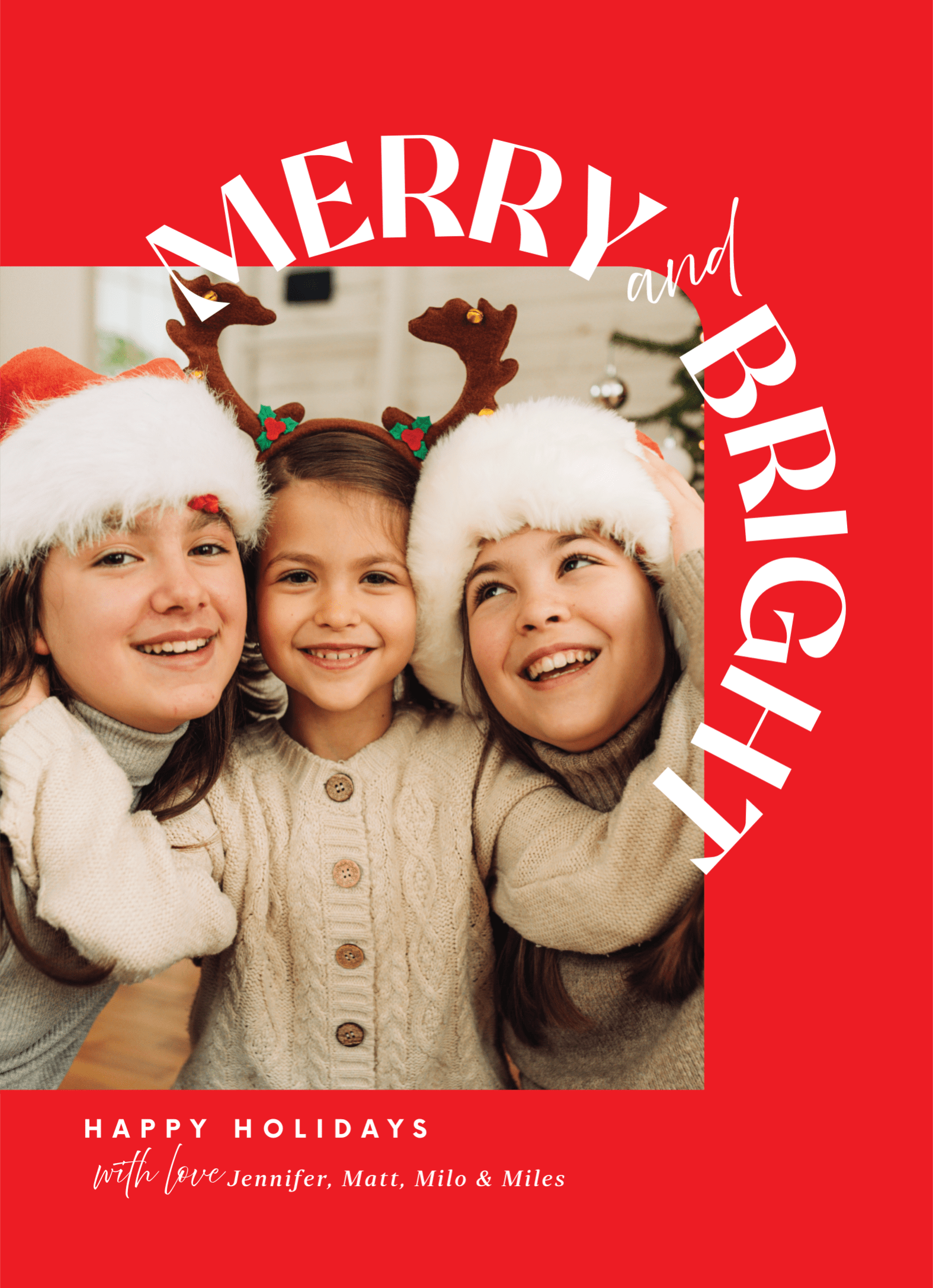 Merry Type Wreath by Owl & Toad | Postable