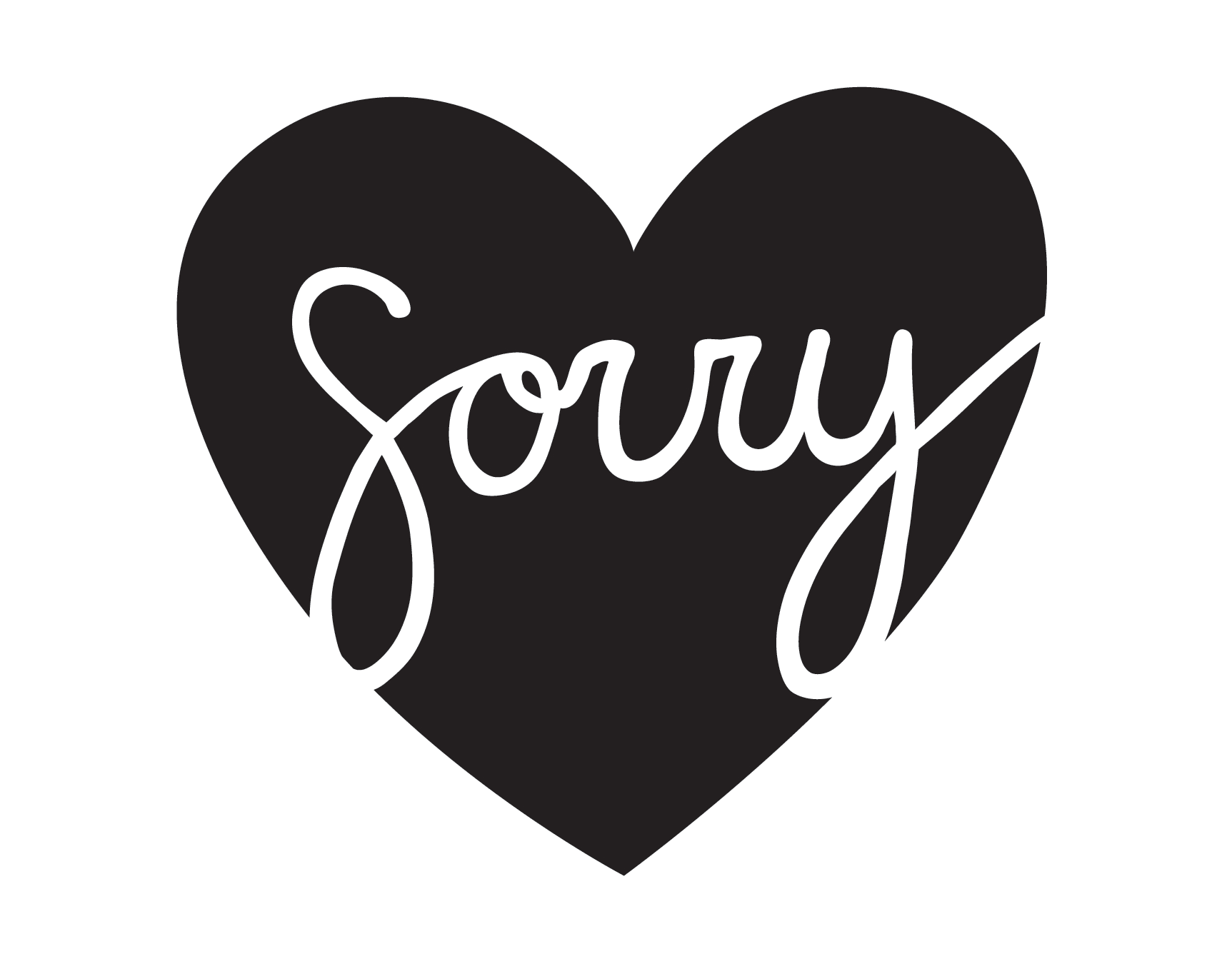 Sorry Heart by The Paper Cub Co. | Postable