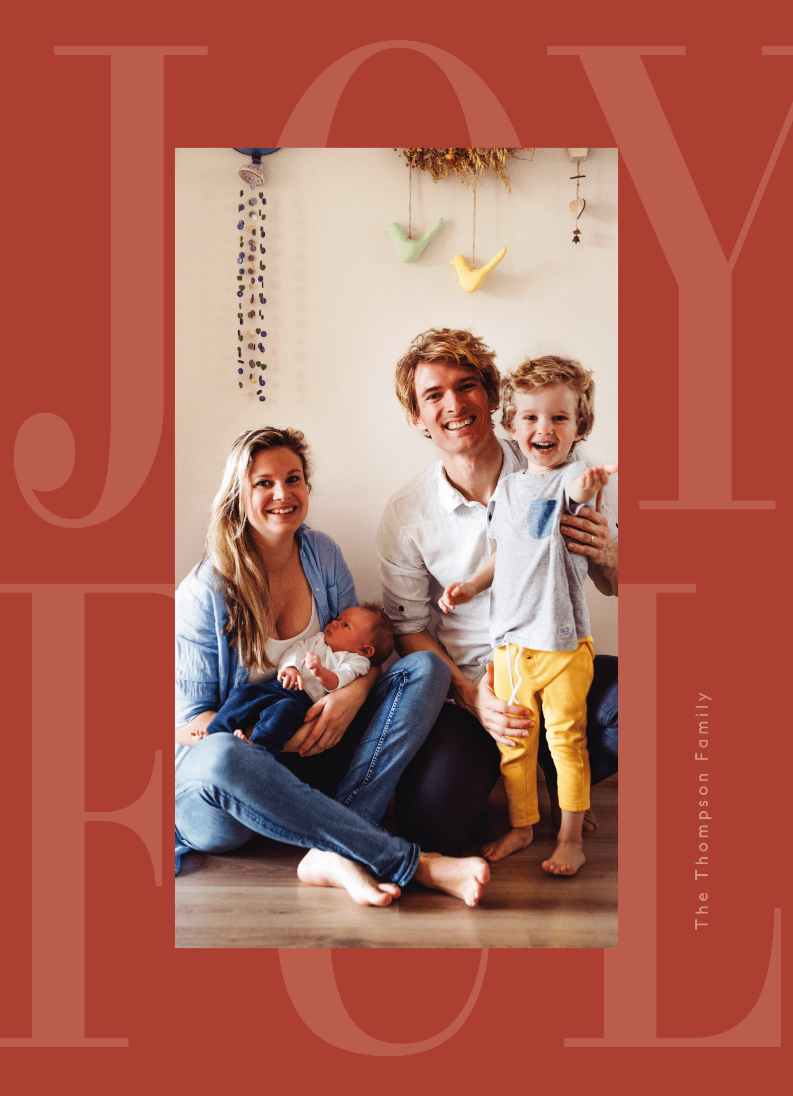 Joyful Stack Custom Holiday Photo Card | Postable | Postable