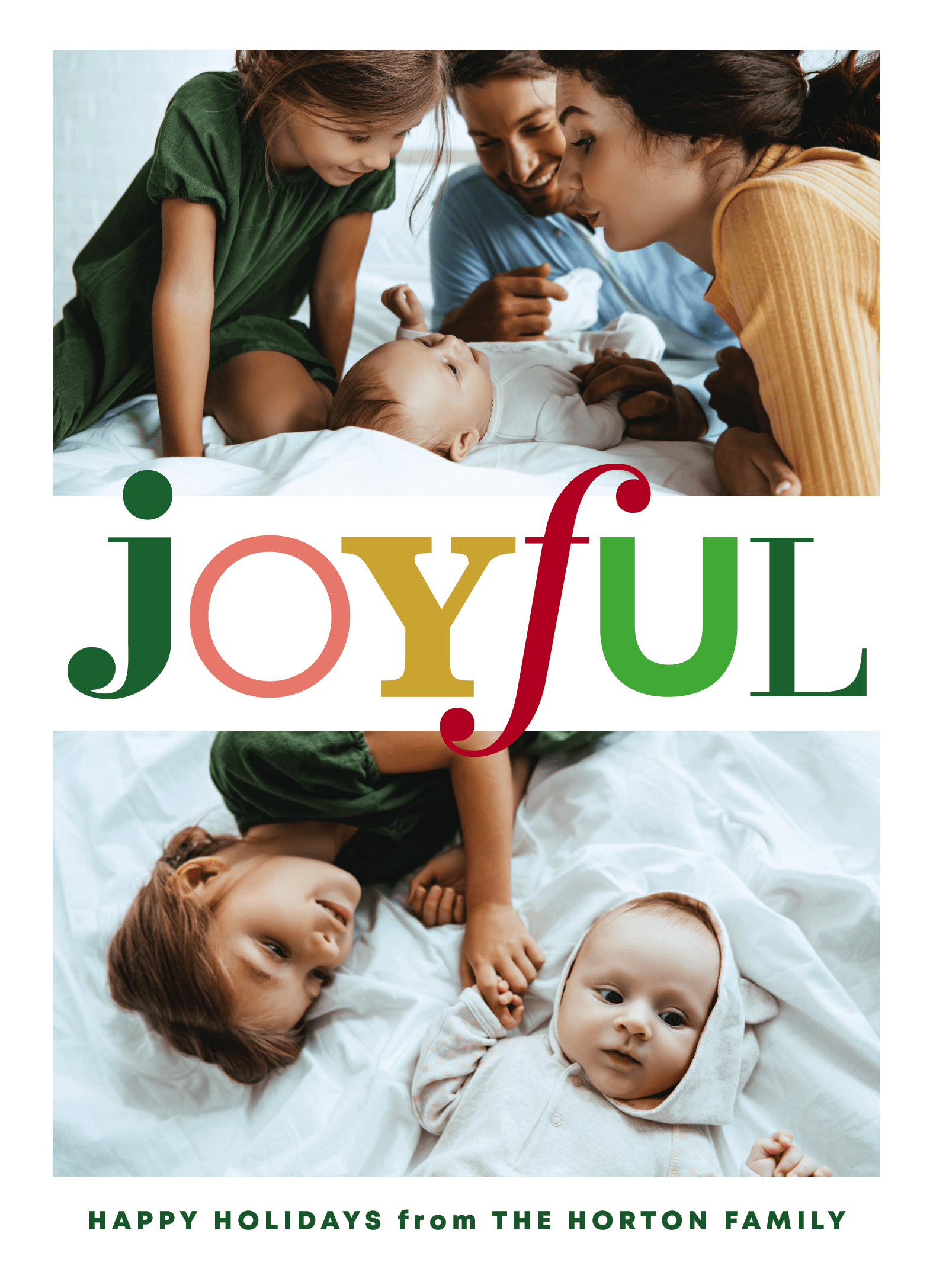 Joyful Jumble Holiday Photo Card | Postable | Postable