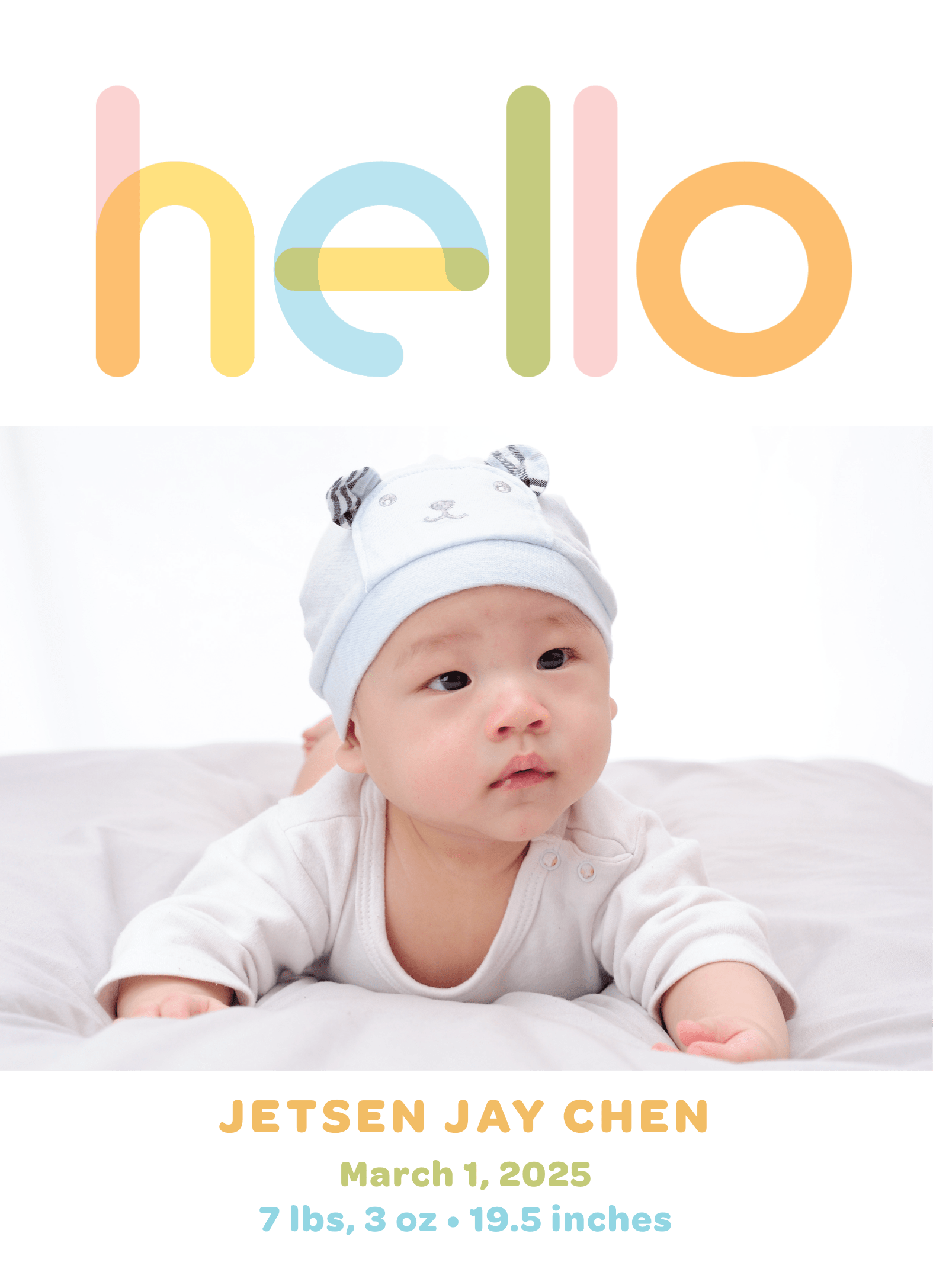 Pastel Hello by Paper Hi! | Postable