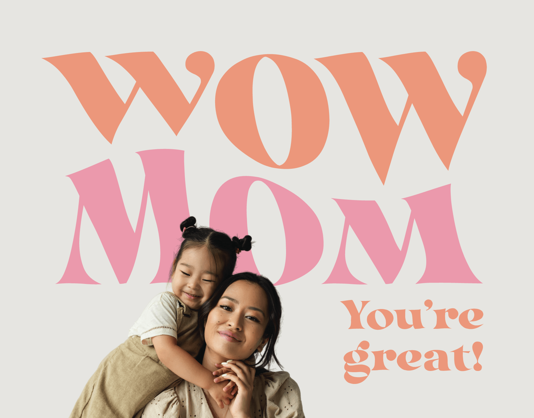 Wow Mom You're Great by Paper Hi! | Postable