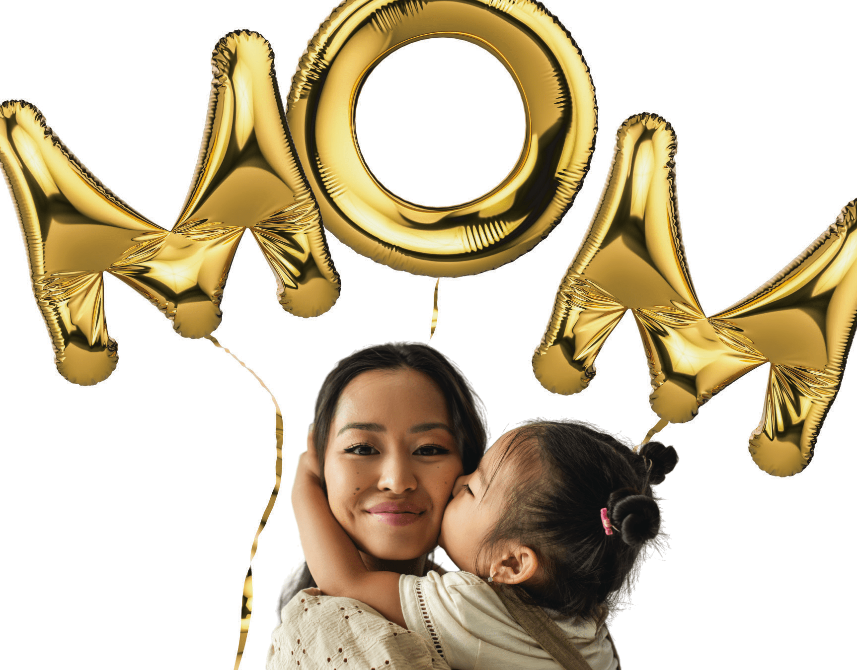 Gold Mom Balloons by Paper Hi! | Postable