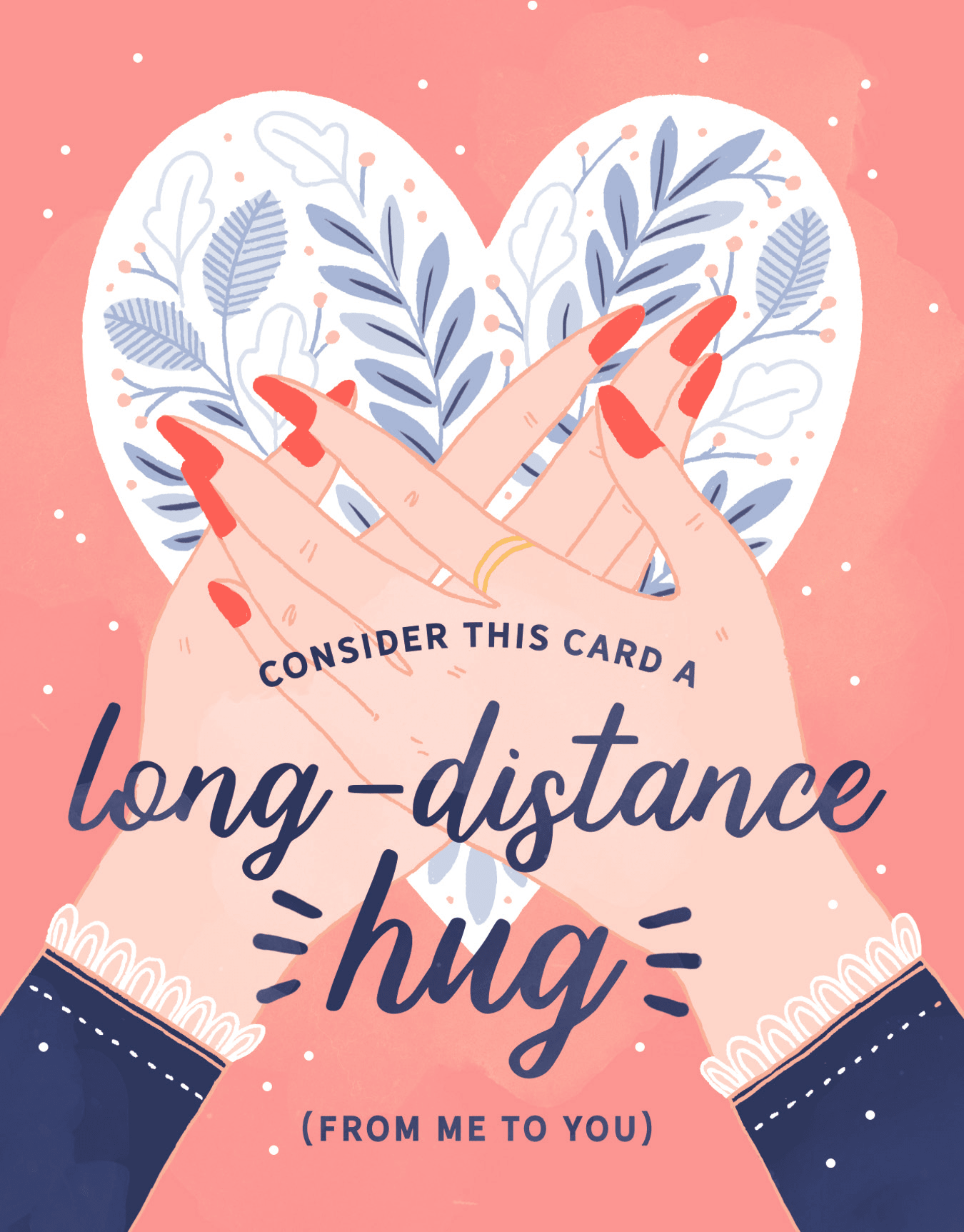 Long Distance Hug by Paper Raven Co. | Postable