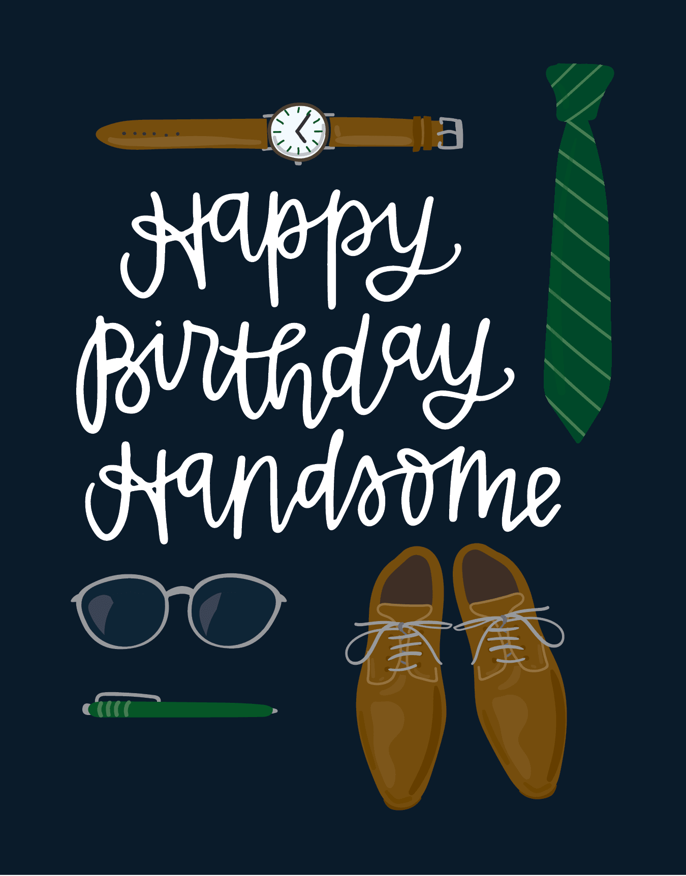 Happy Birthday Handsome by Pippi Post | Postable