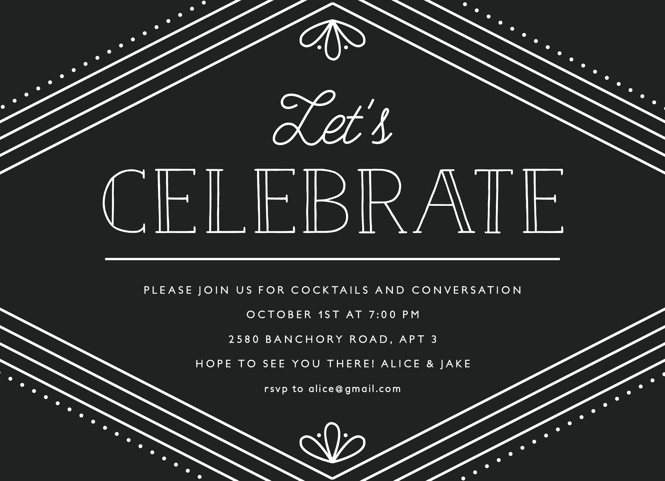 Art Deco Celebration by Postable | Postable
