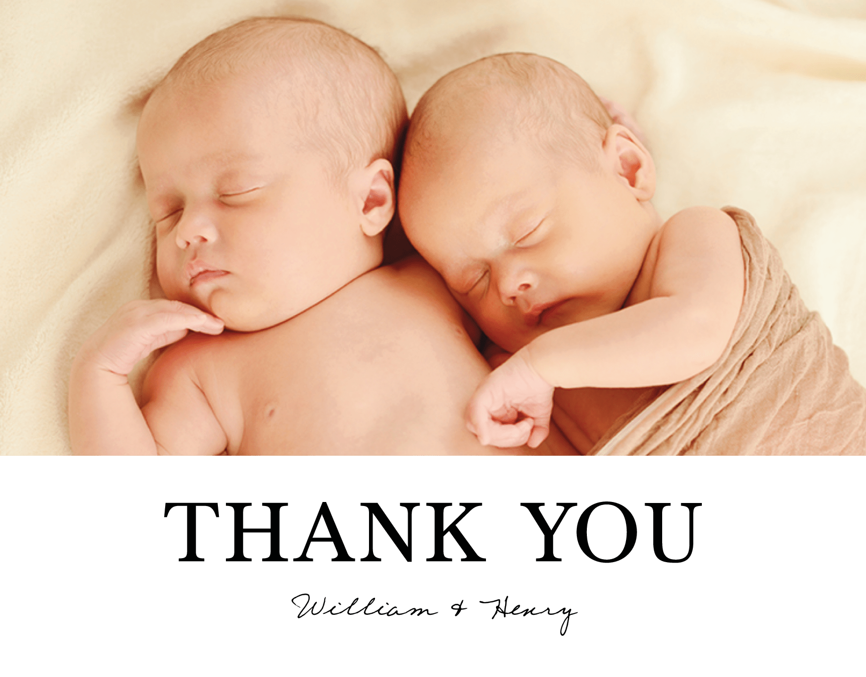 Simple Black Thank You by Postable | Postable