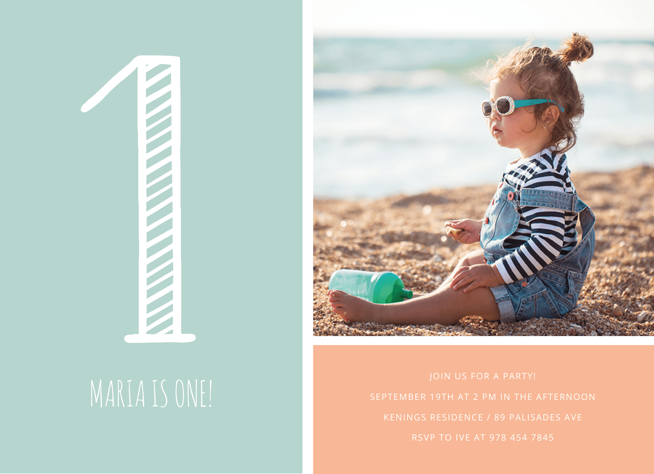 First Birthday Photo Grid by Postable | Postable