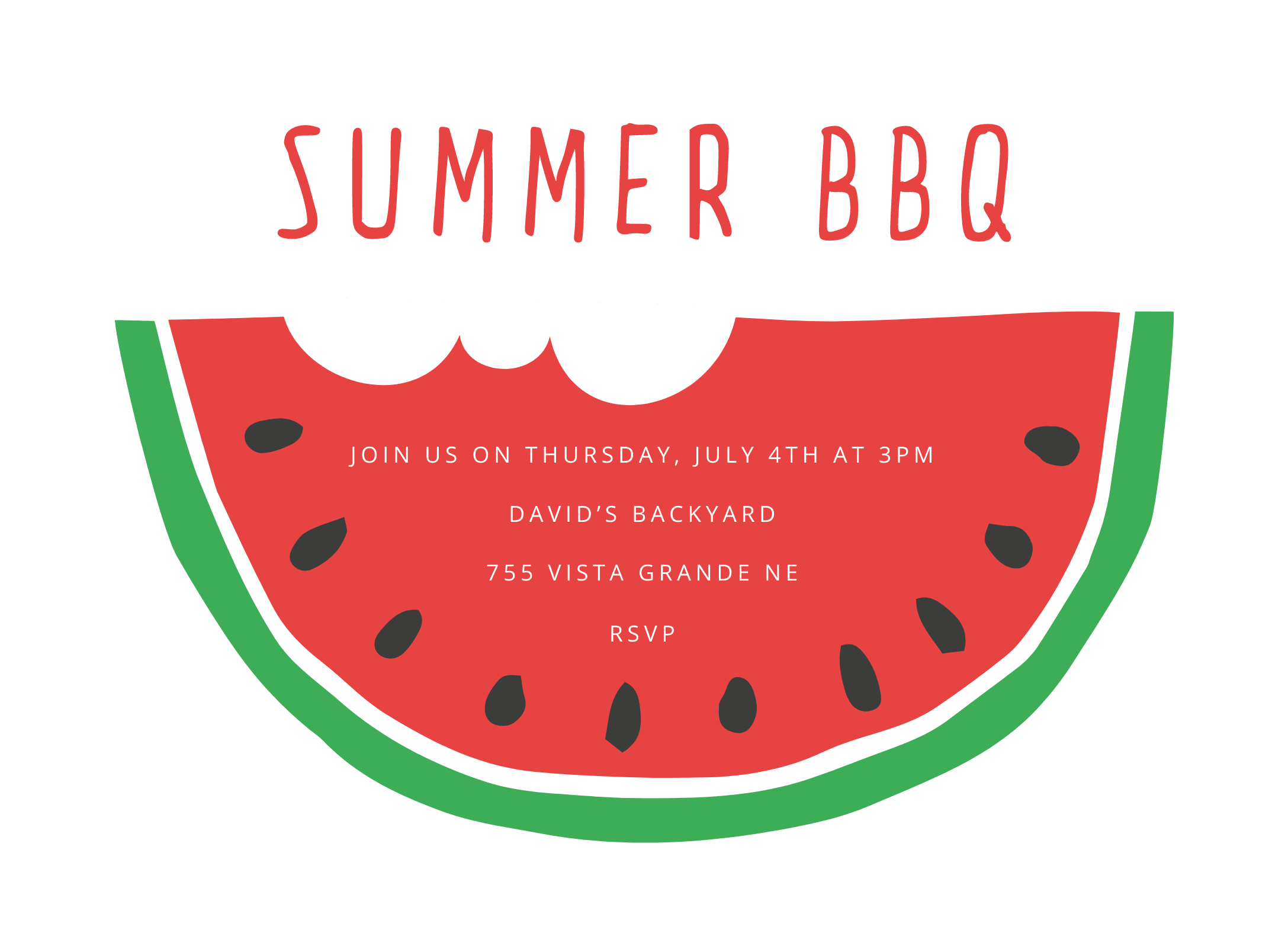 Watermelon BBQ by Postable | Postable