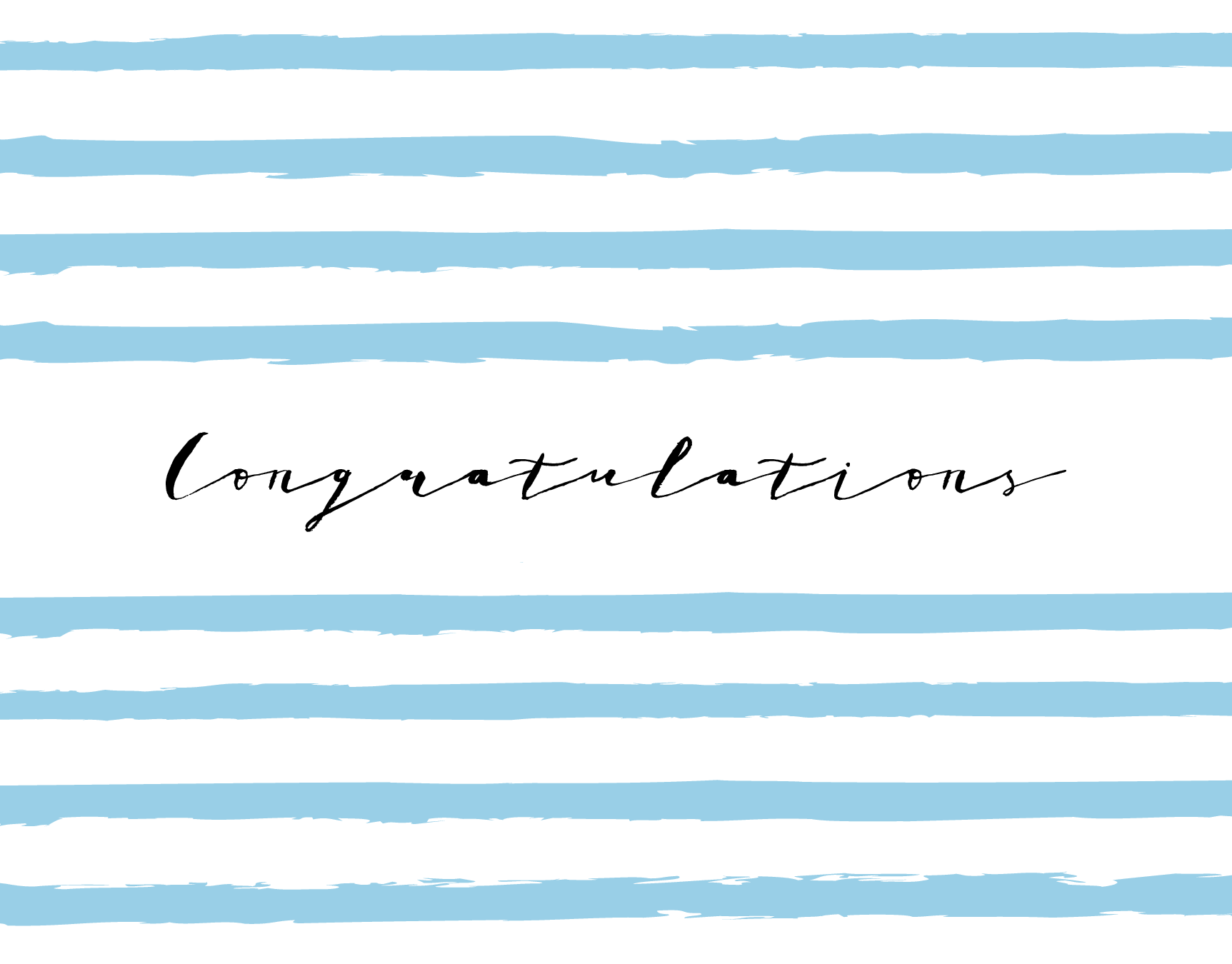 Congrats Stripes by Postable | Postable