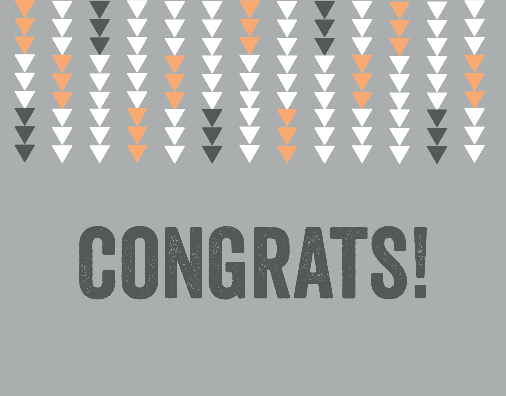 Triangle Pattern Congrats by Postable | Postable