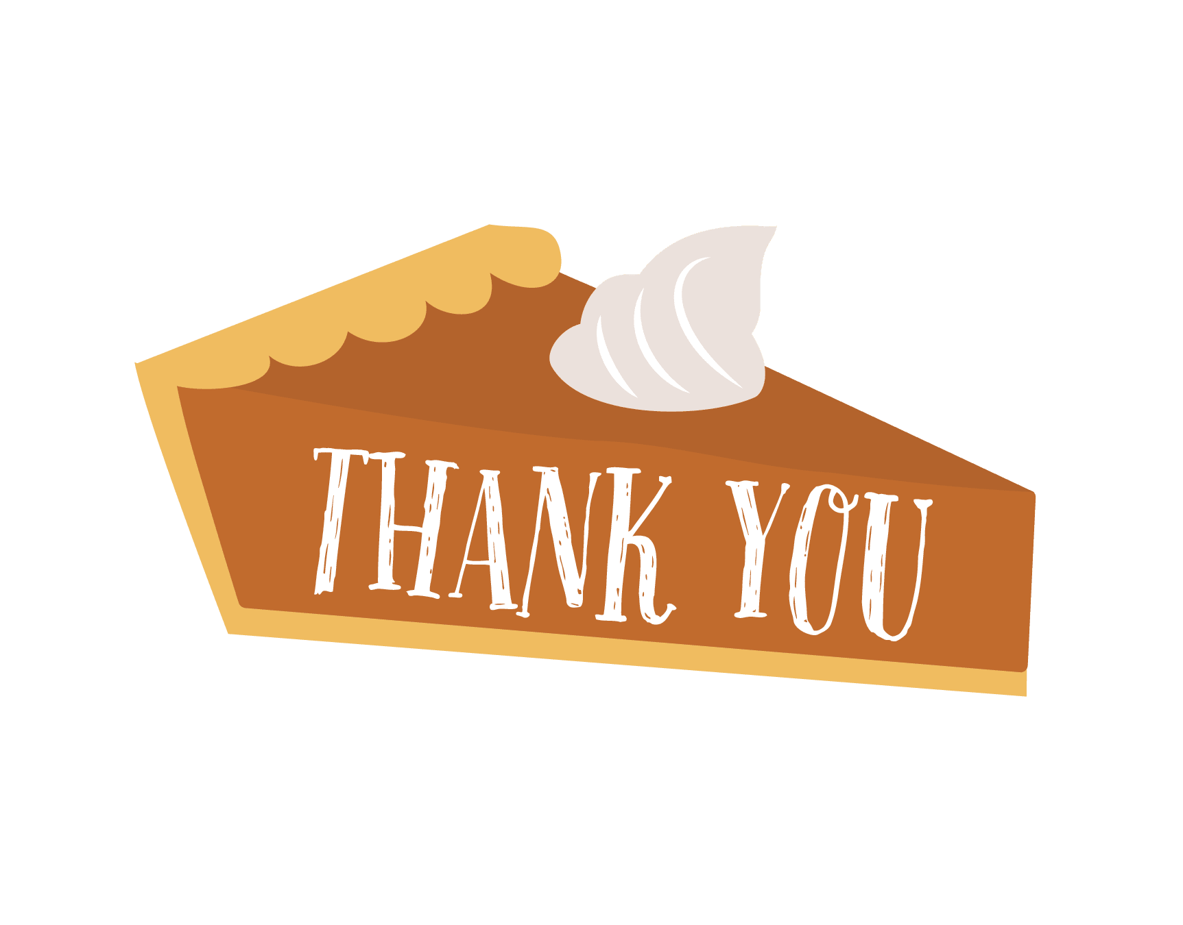 Pumpkin Pie Thank You Thanksgiving Card | Postable | Postable