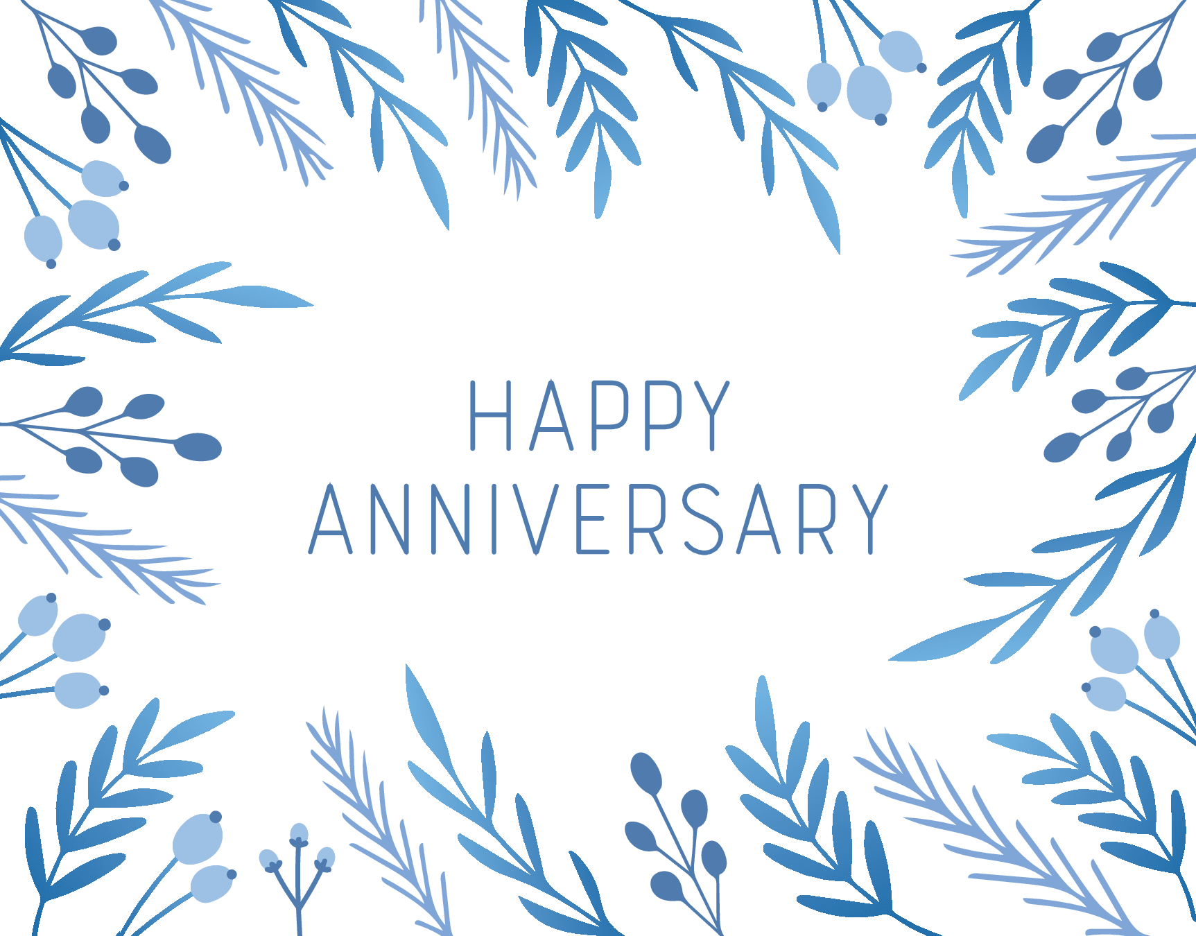 Winter Florals Anniversary by Postable | Postable