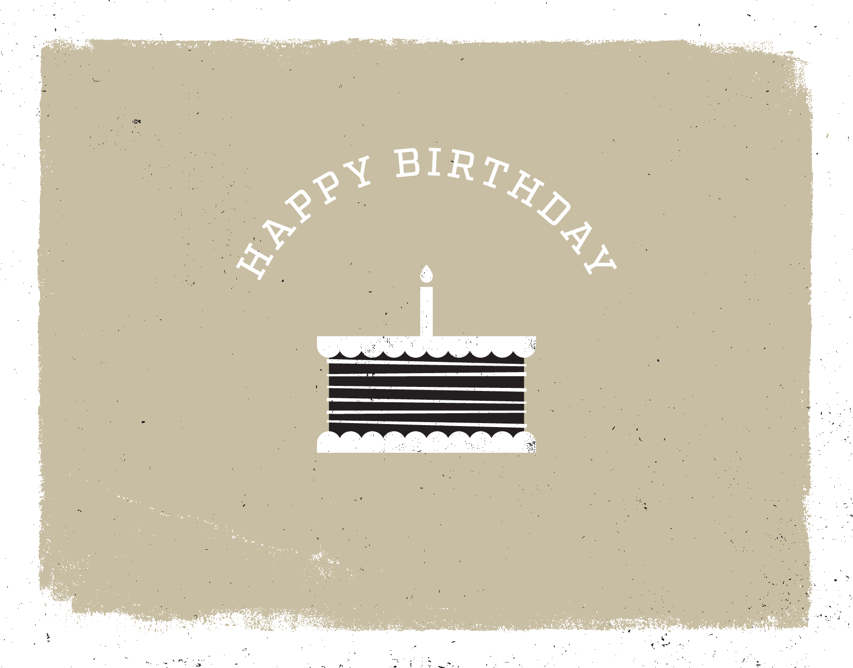 Simple Cake Birthday by Postable | Postable