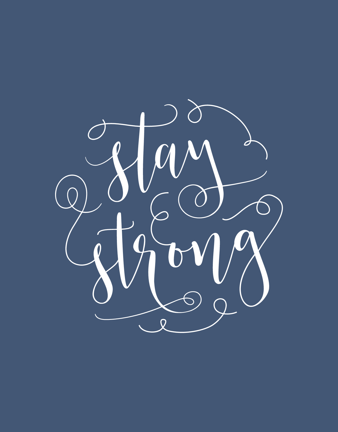 Stay Strong Folded Card | Encouragement Cards | Postable