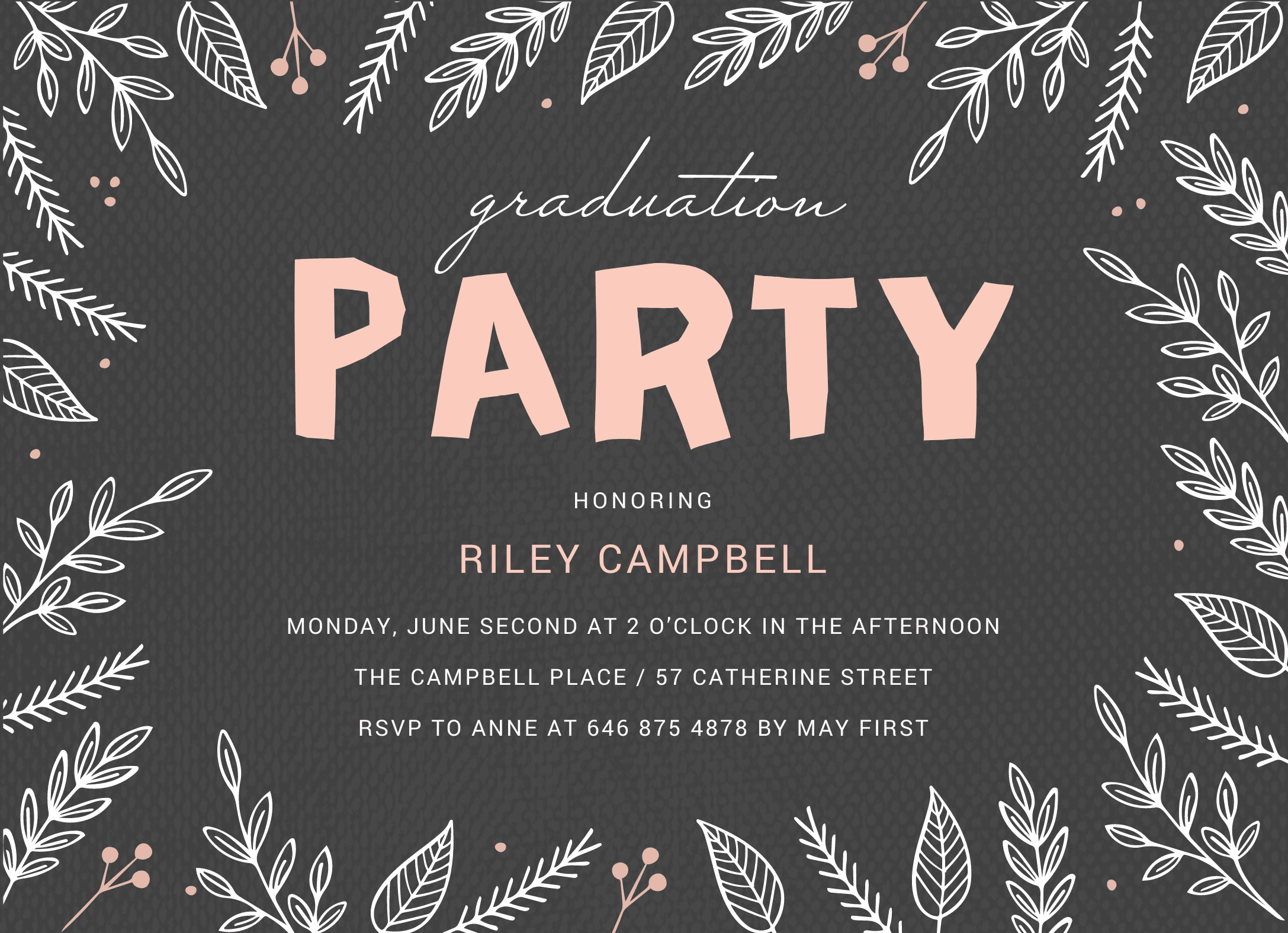 Floral Graduation Party by Postable | Postable