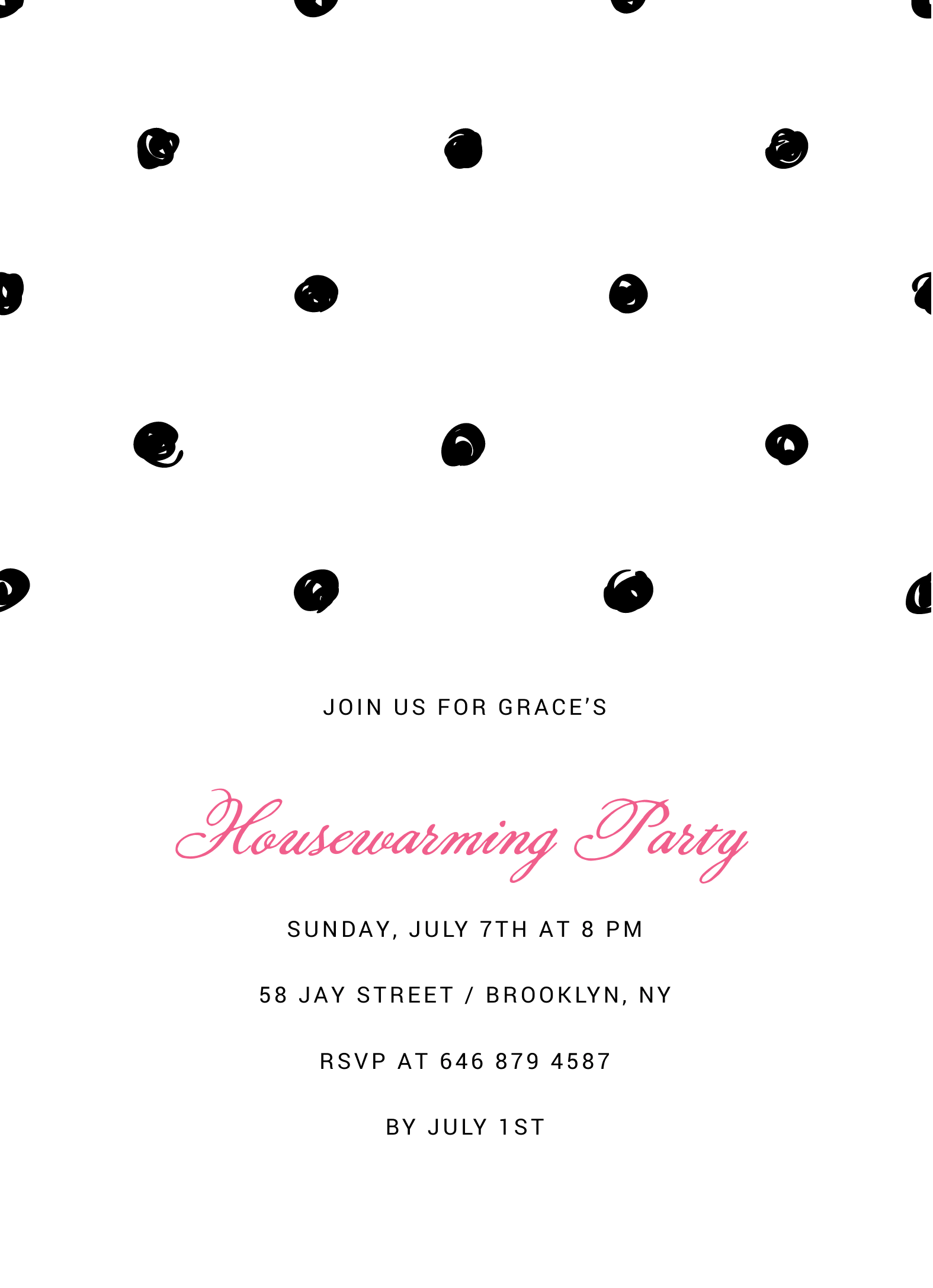 Polka Dot Housewarming by Postable | Postable