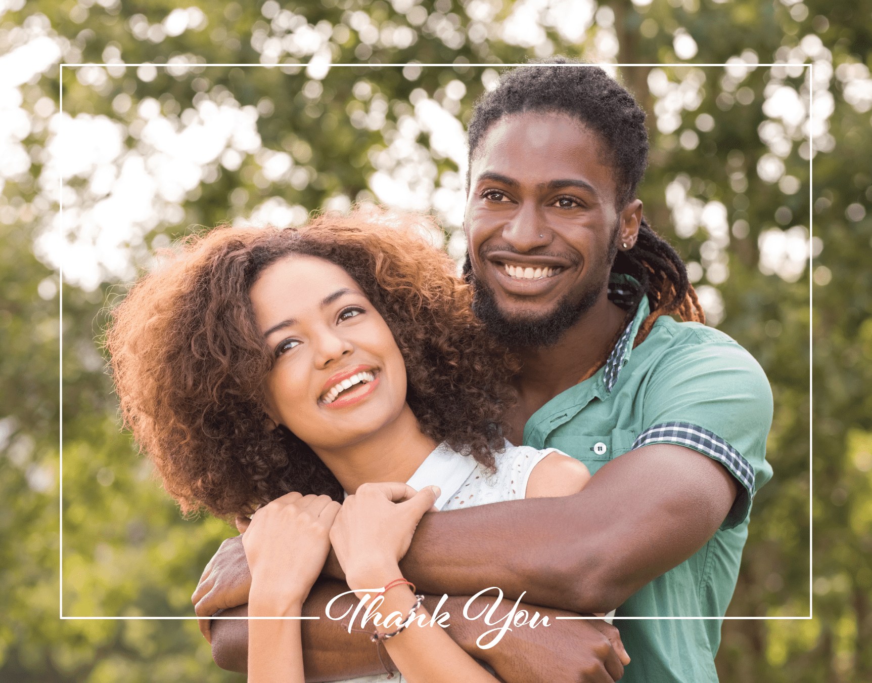 Simple Frame Thank You by Postable | Postable