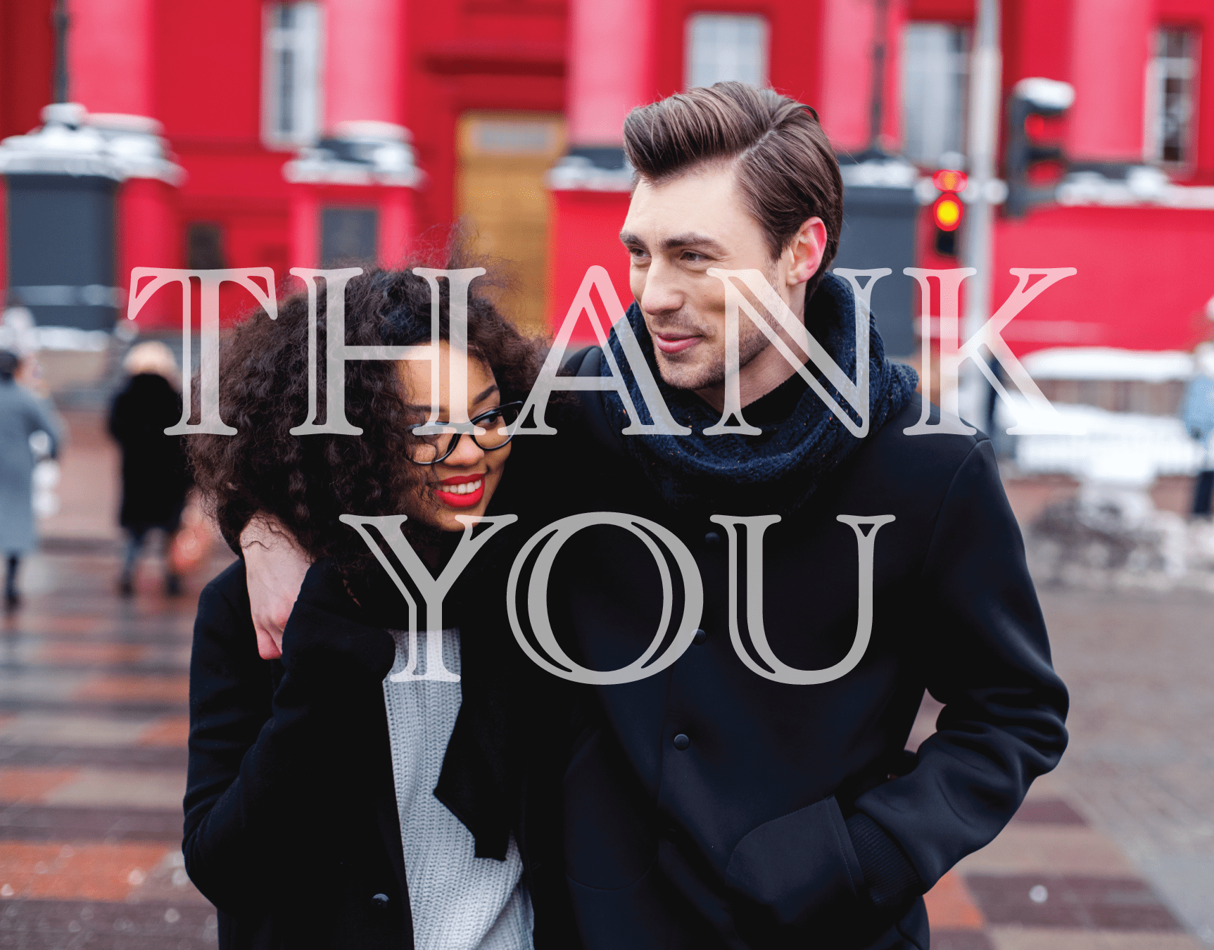 Simple Overlay Thank You by Postable | Postable