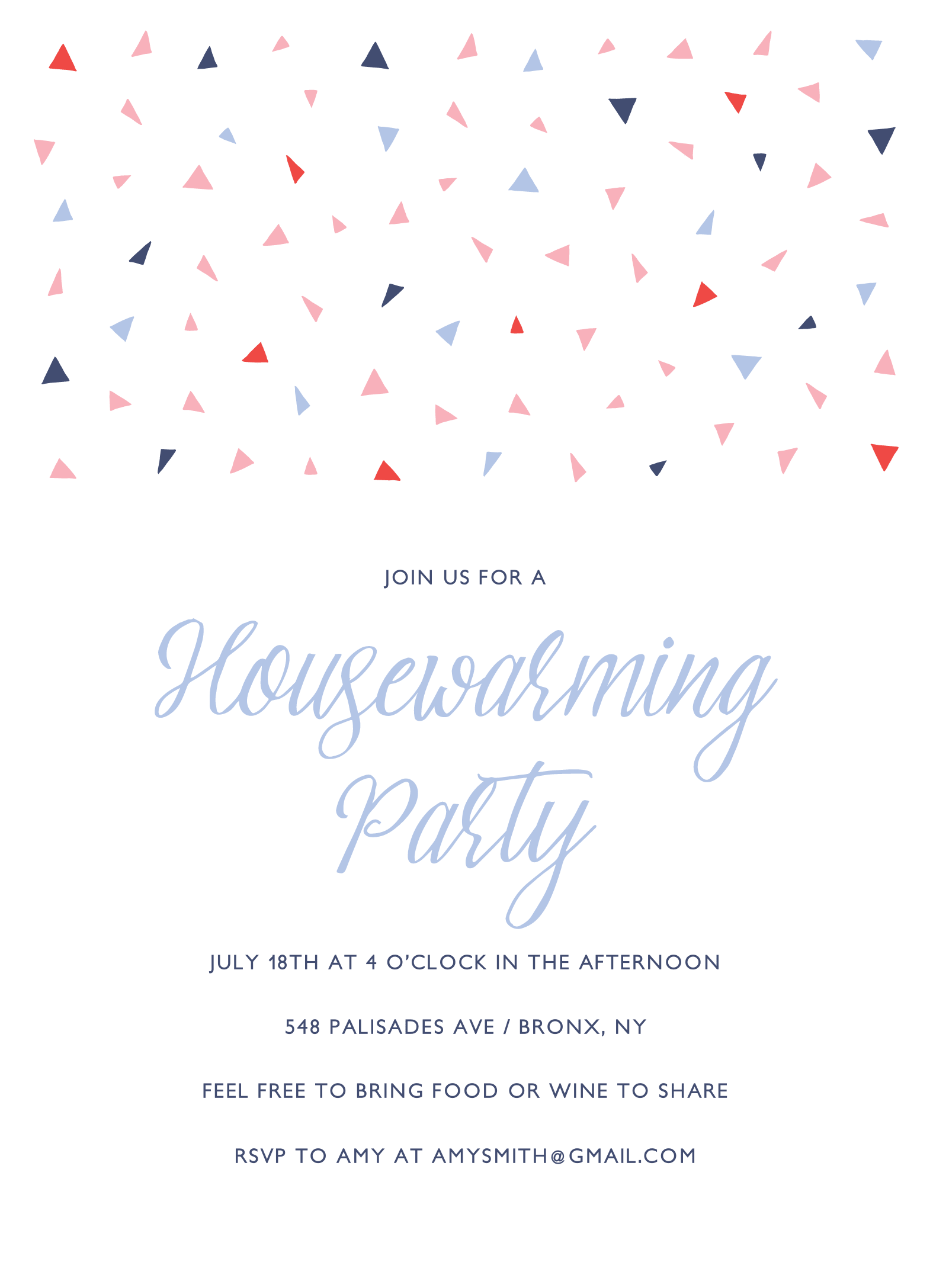 Confetti Housewarming by Postable | Postable