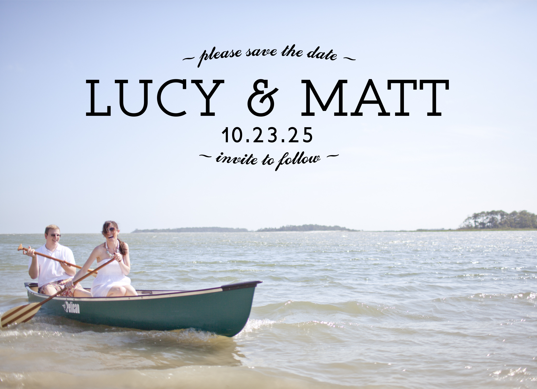Slab Serif Save The Date by Postable | Postable