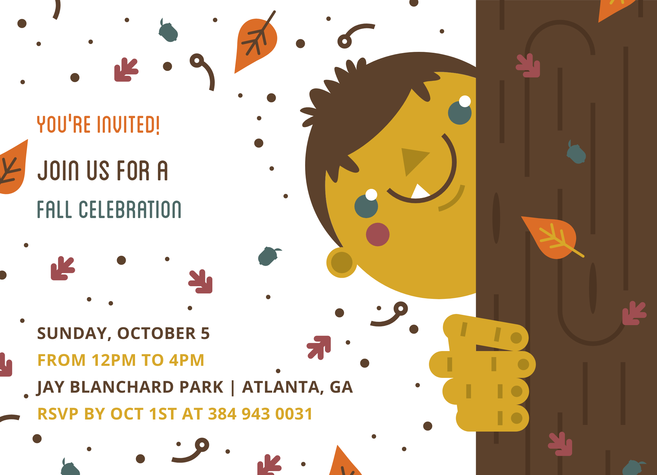 Fall Celebration Invitation Thanksgiving Card | Postable | Postable