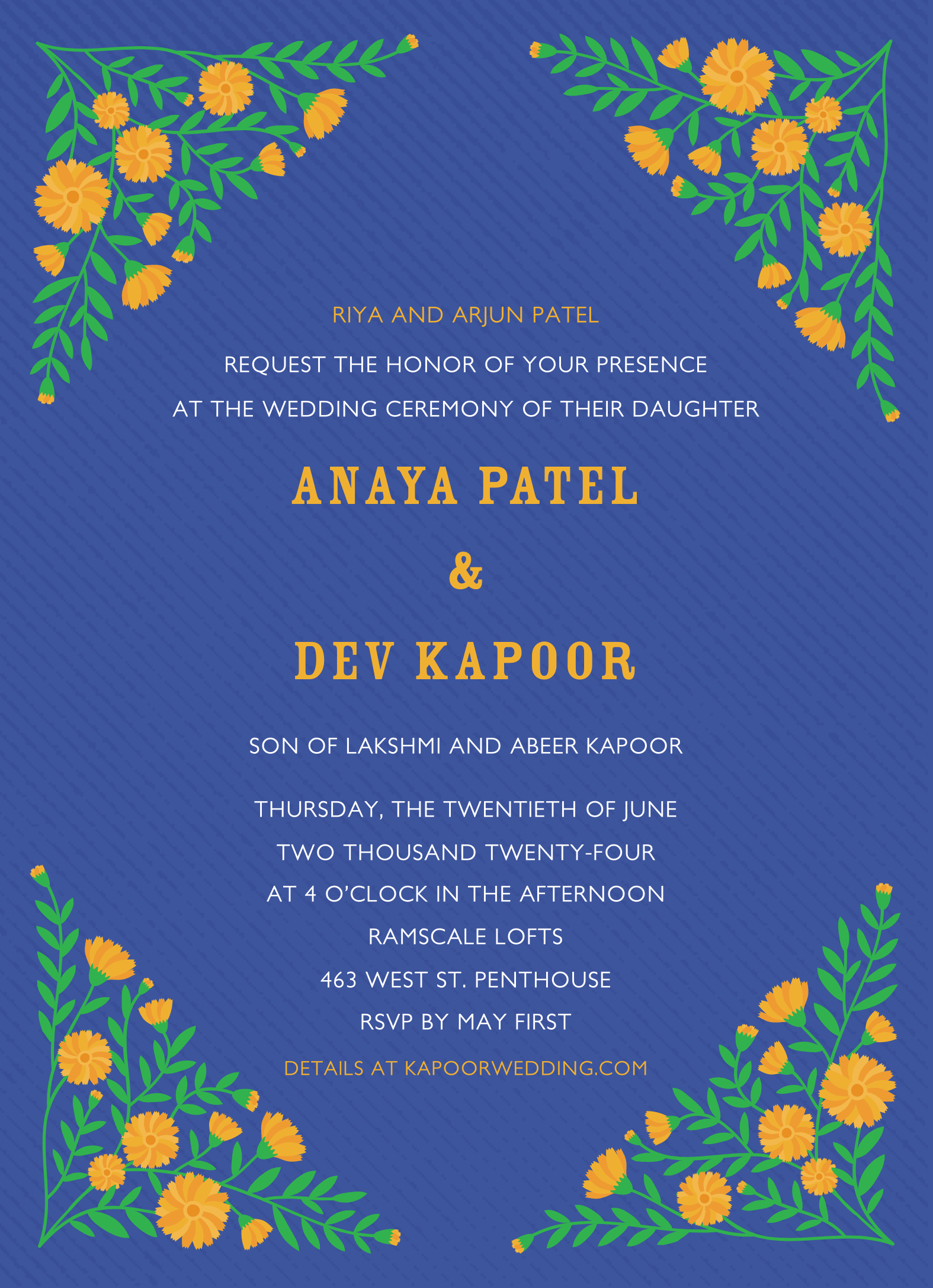 Blue Floral by Postable | Postable