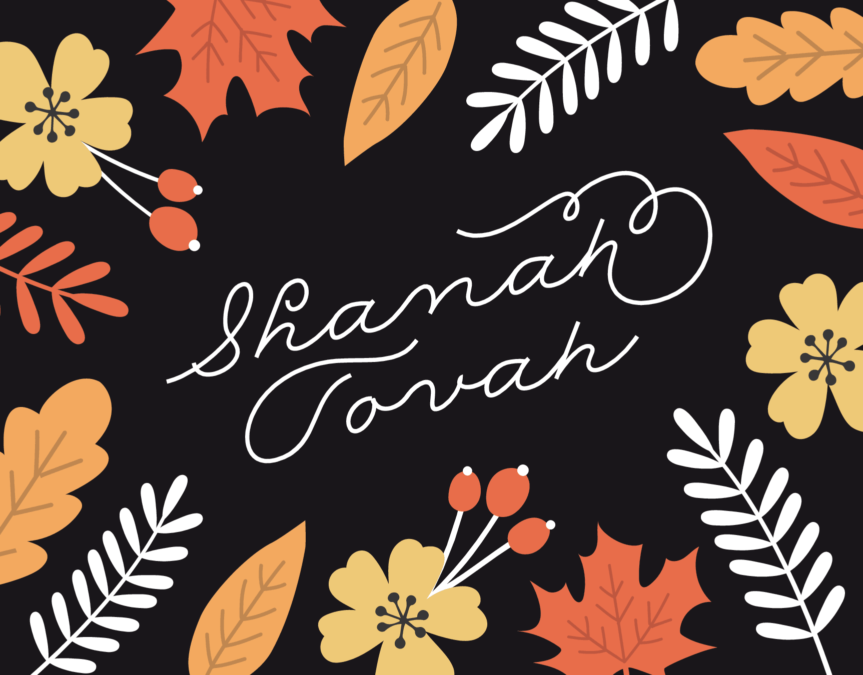 Rosh Hashanah Fall Foliage by Postable | Postable