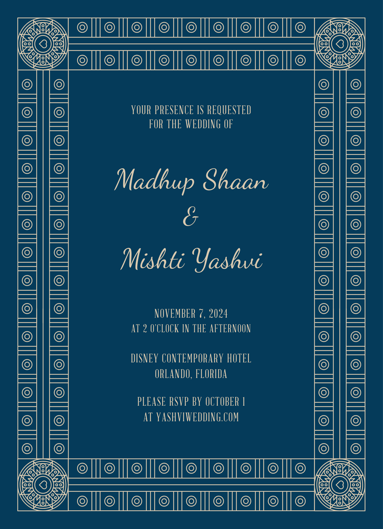 Decorative Frame Invitation by Postable | Postable