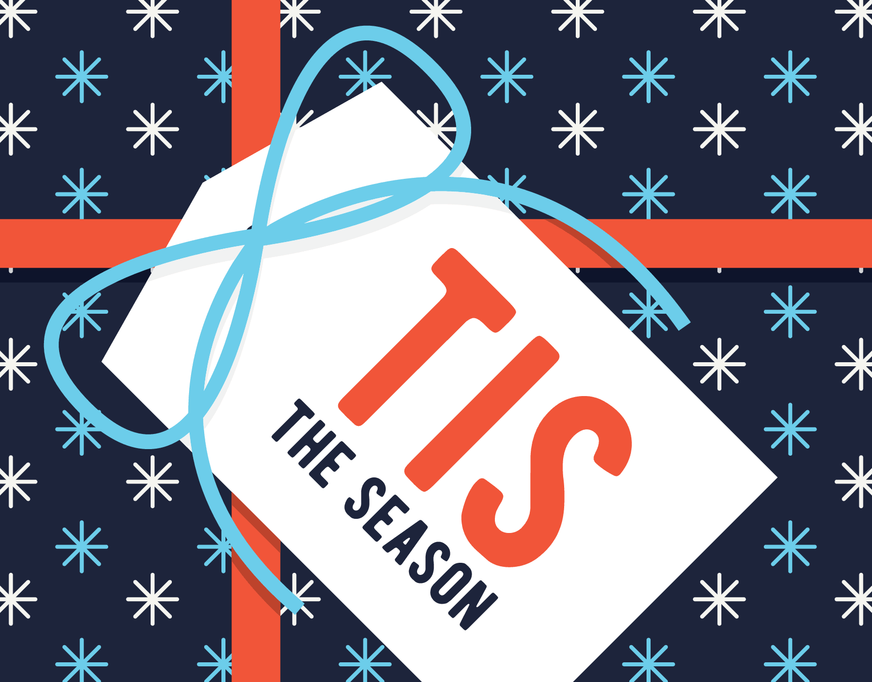 Tis The Season Gift Tag Christmas Card | Postable | Postable