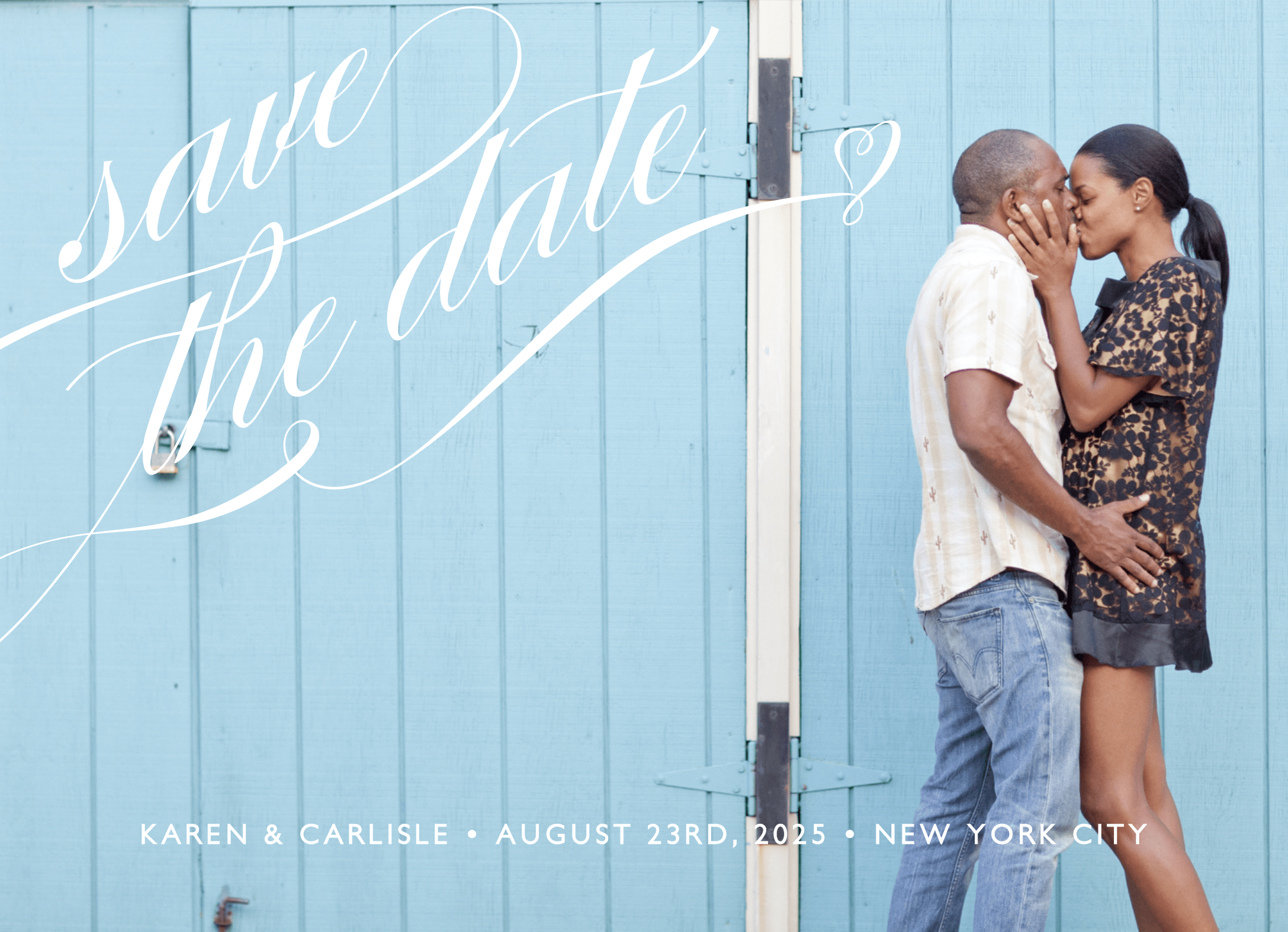 Elegant Script Save The Date by Postable | Postable